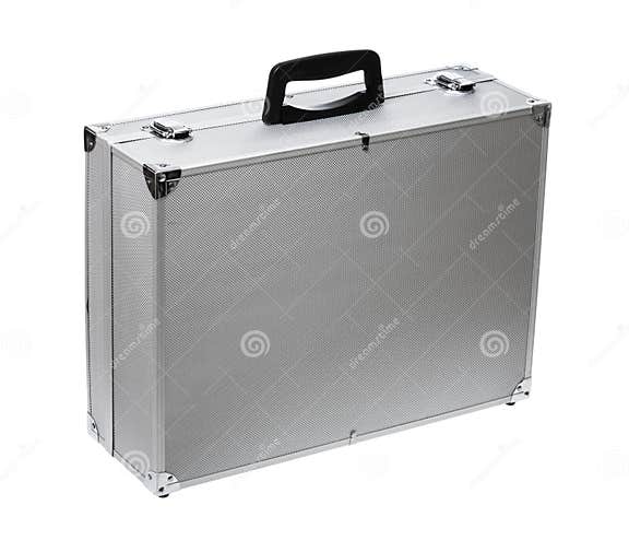 Aluminum briefcase stock photo. Image of metallic, equipment - 6488418