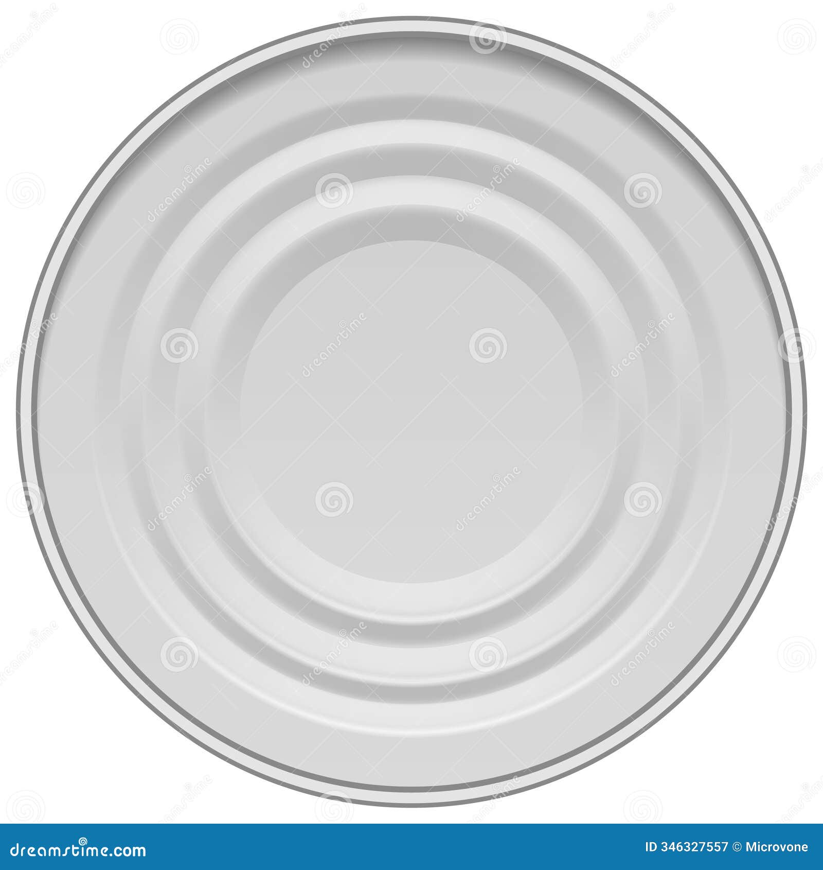Aluminum Can Bottom View. Realistic Metal Pack Stock Illustration ...