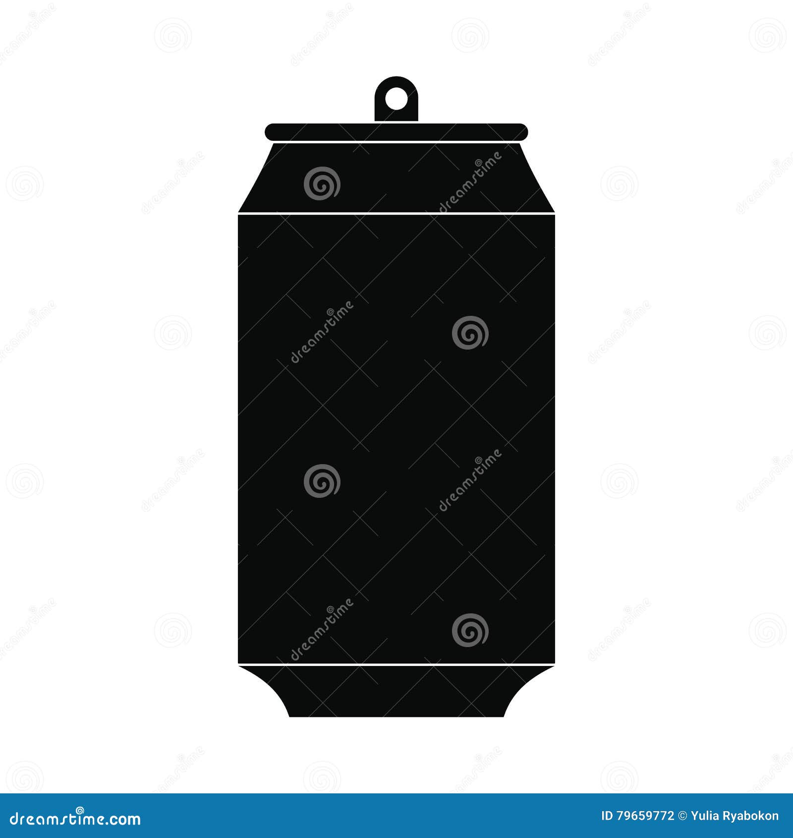 Aluminum can icon stock vector. Illustration of metal - 79659772