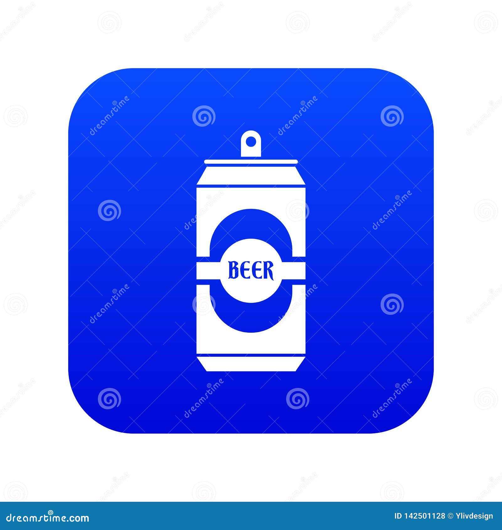 Aluminum Can Icon Digital Blue Stock Vector - Illustration of badge ...