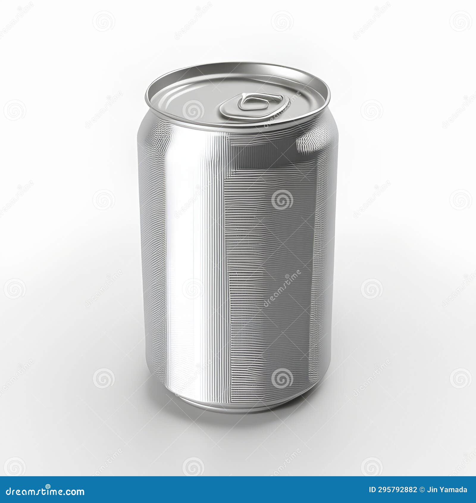 Aluminum Can Isolated on White Background. 3d Render Illustration Stock ...