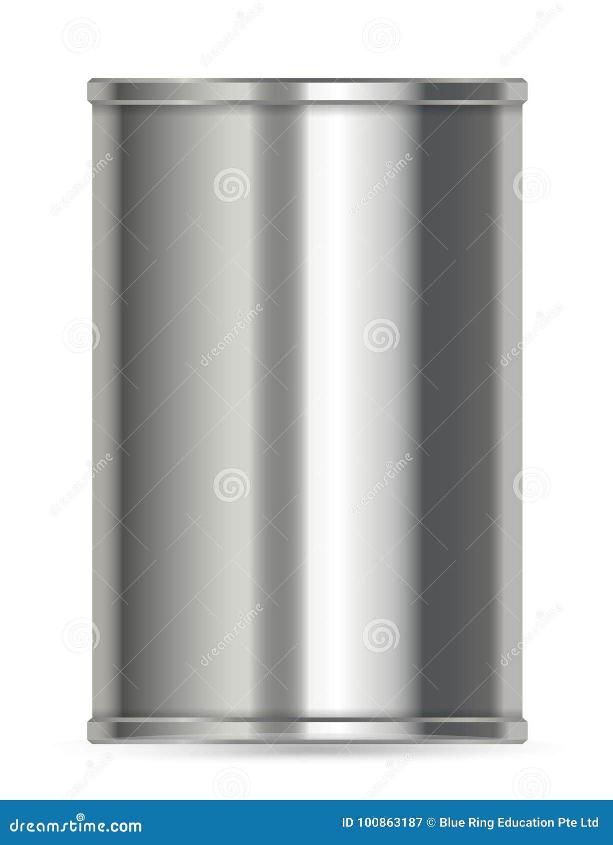 Aluminum can without label stock vector. Illustration of drawing ...