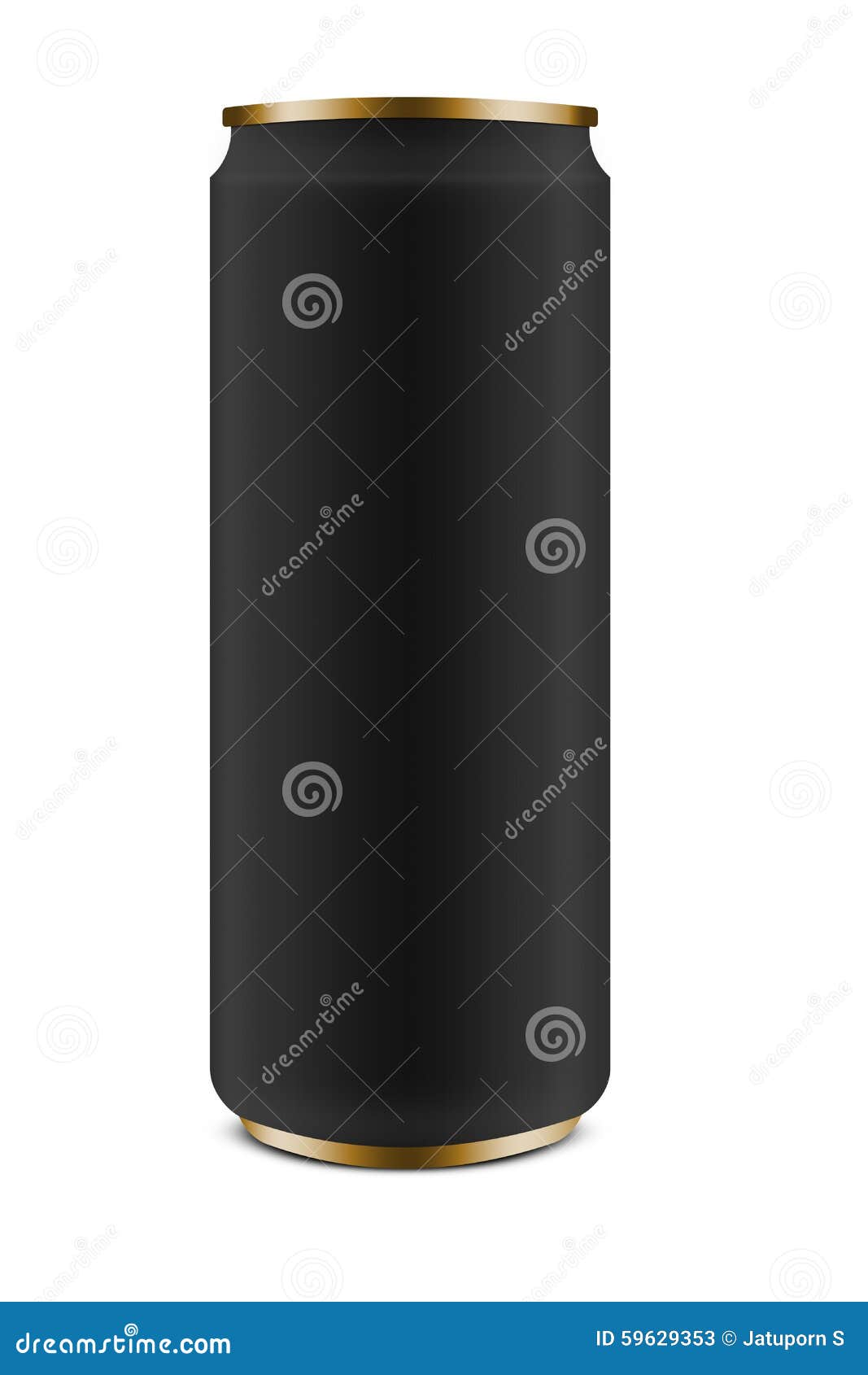 Aluminum can slim size stock illustration. Illustration of liquid ...