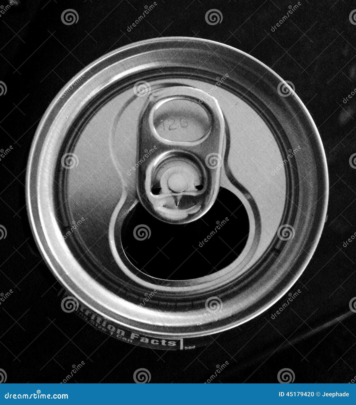 Aluminum can top stock photo. Image of pulltab, soft - 45179420