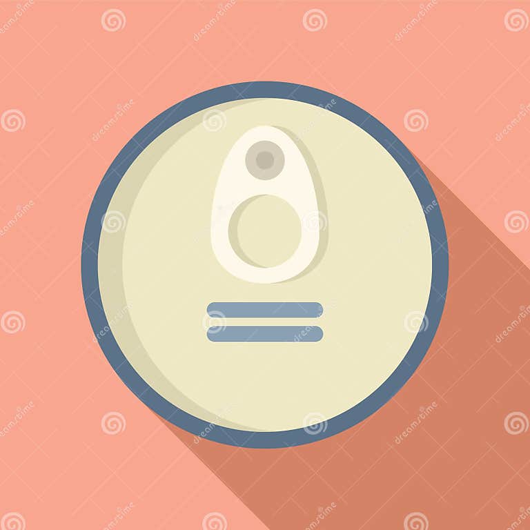 Aluminum Can Top View with Pull Ring and Copy Space Stock Vector ...