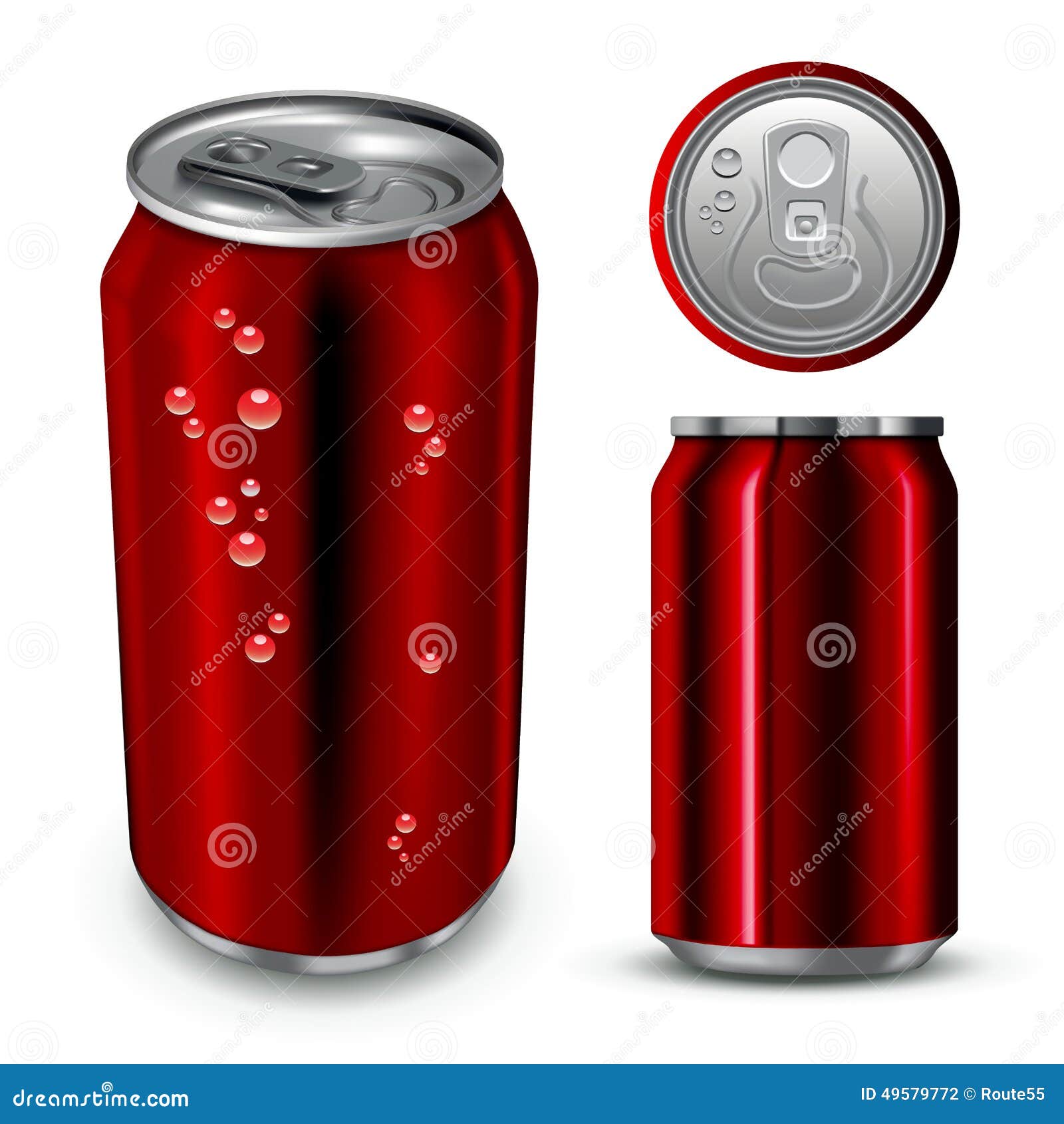 Aluminum can stock vector. Illustration of beverage, container - 49579772