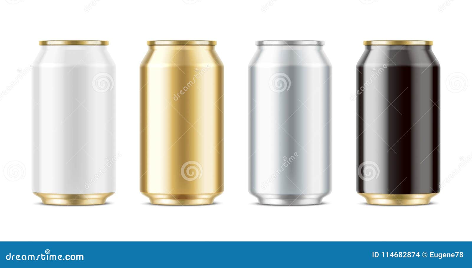 Aluminum Cans for Drinks. Medium Size Stock Vector - Illustration of ...