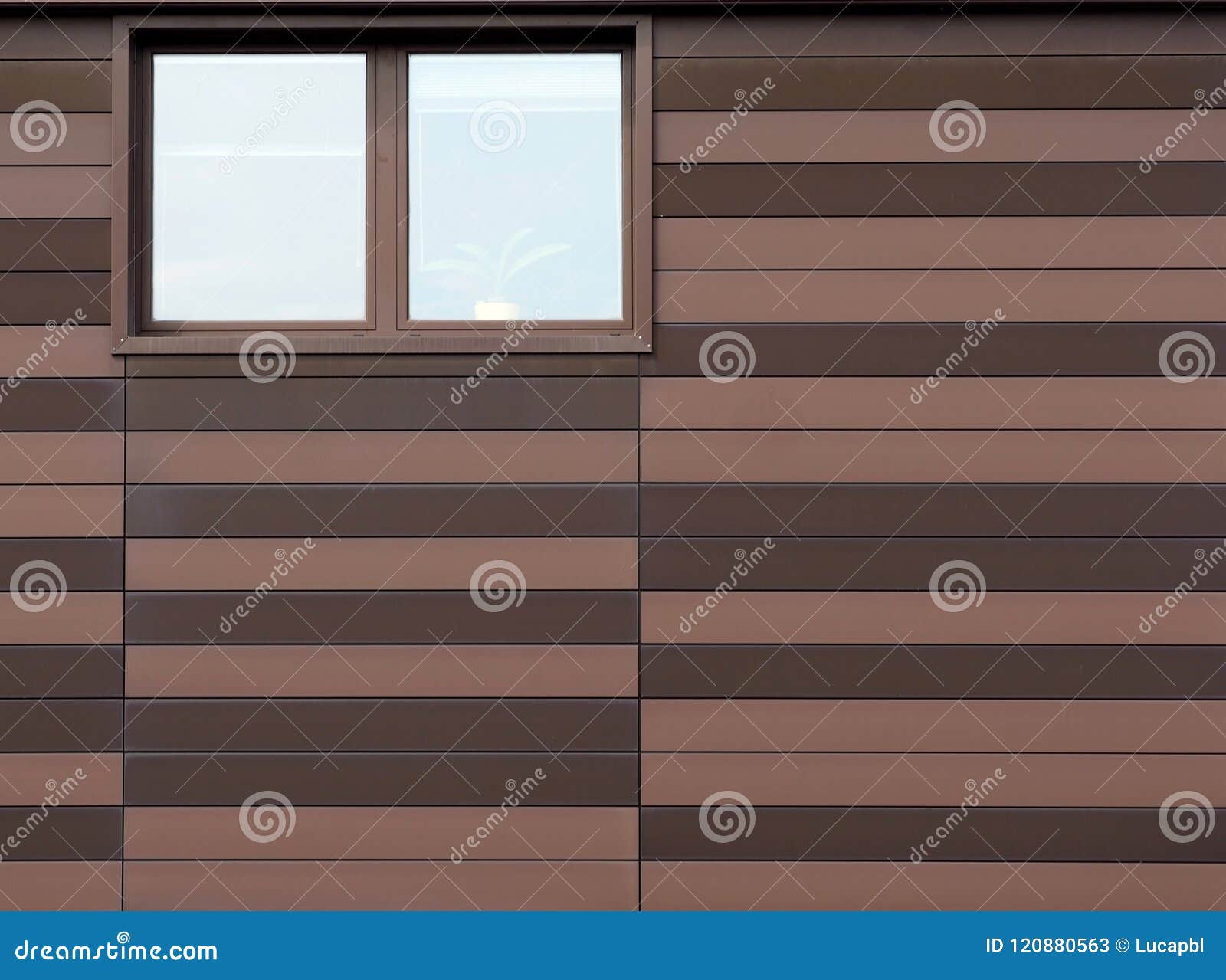 Aluminum Cladding of Two Brown Shades for Modern Building Exterior ...