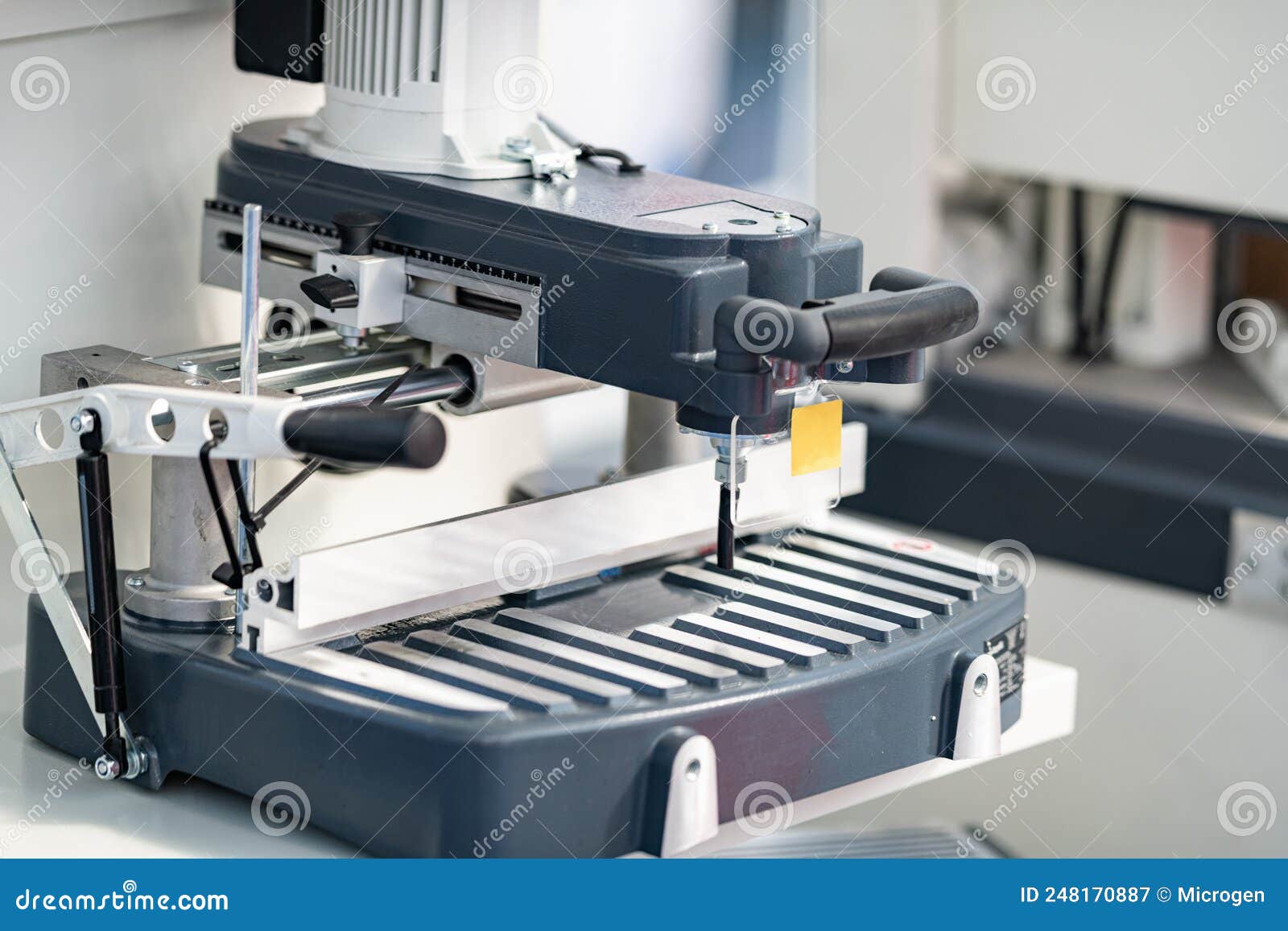 Aluminum Copy Routing Machine Stock Image - Image of processes, machine ...