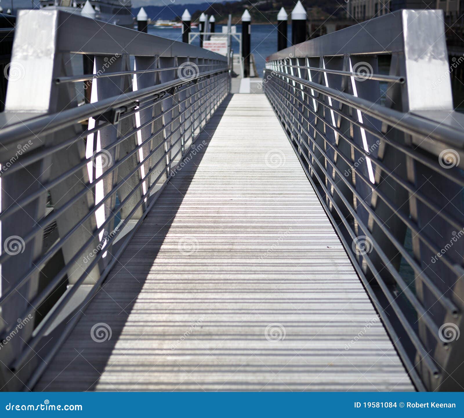 Aluminum dock ramp stock photo. Image of gangway, marine - 19581084
