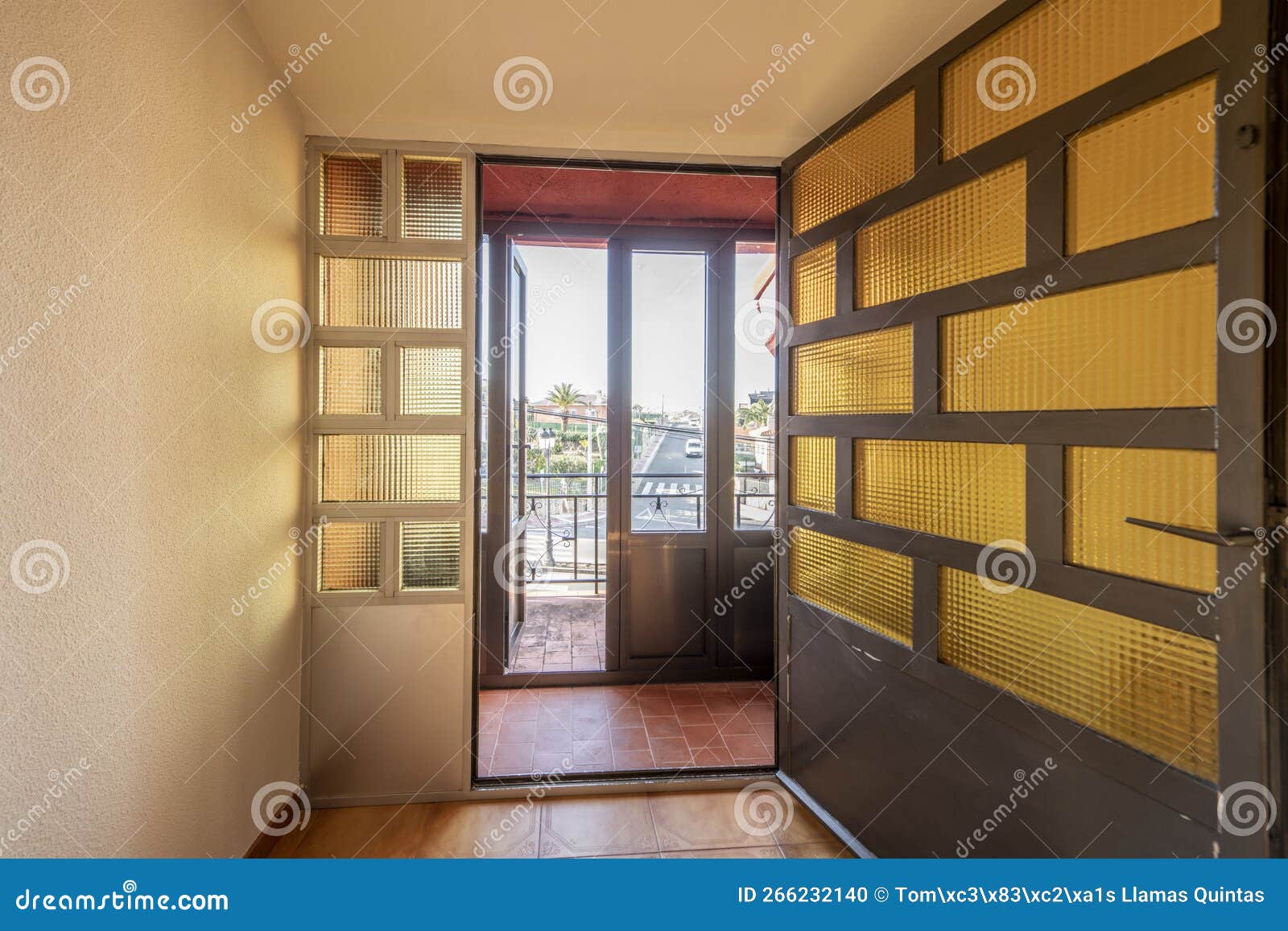 Aluminum Doors with Translucent Glass with an Antechamber with Doors of ...
