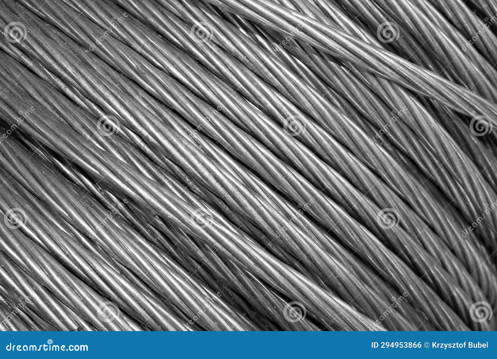 Aluminum Electric Cable.background or Texture Stock Photo - Image of ...