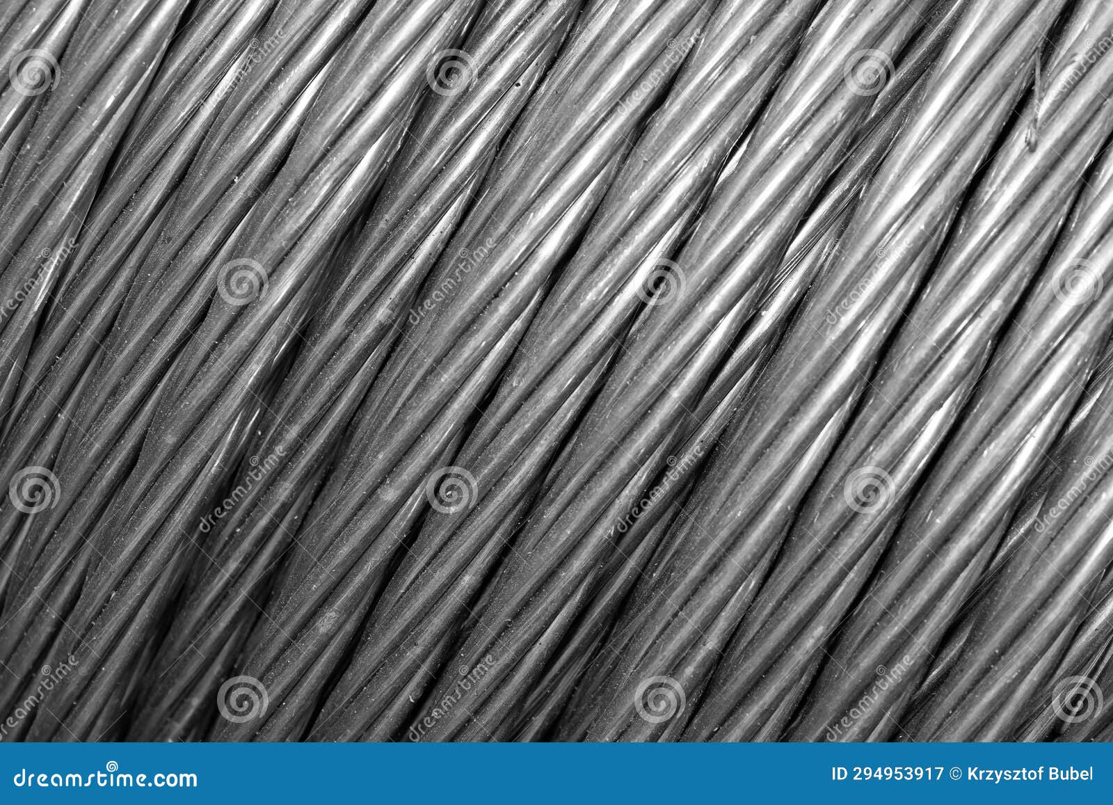 Aluminum Electric Cable.background or Texture Stock Image - Image of ...