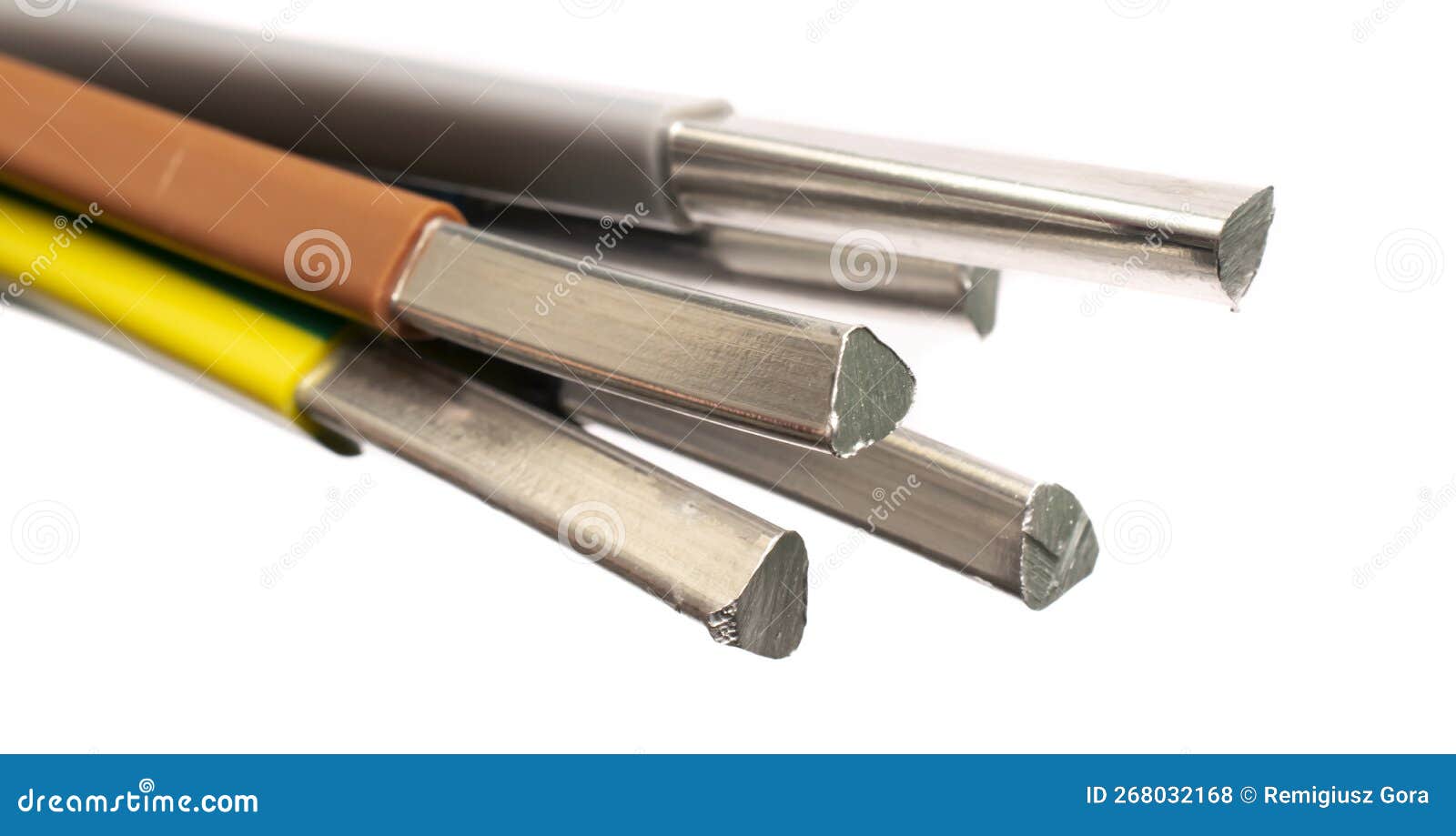 The Ends Of The Electrical Cable In The Trench. Electrical Cable ...