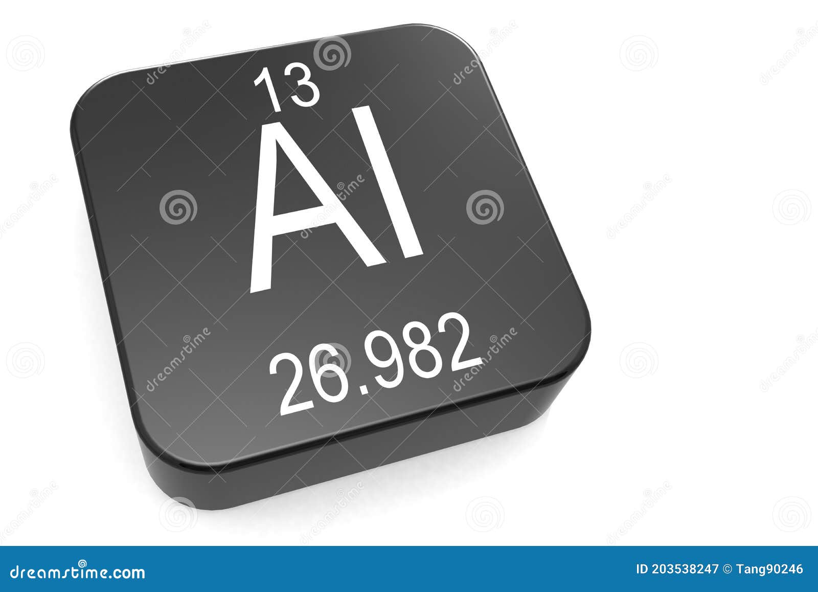 Aluminum Al, Element Symbol From Periodic Table Series Royalty-Free ...