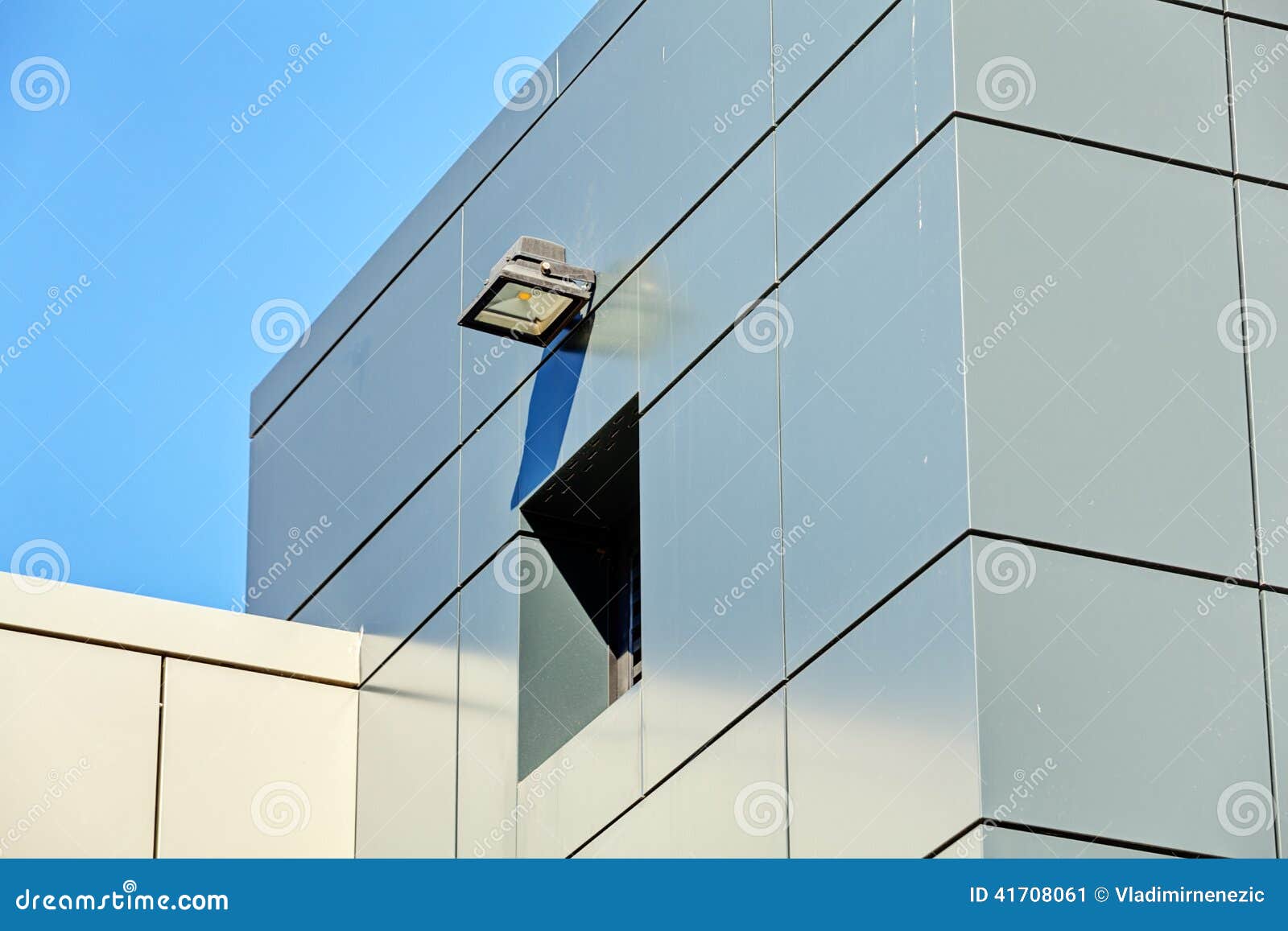 Aluminum Facade and Alubond Panels Stock Image - Image of exterior ...