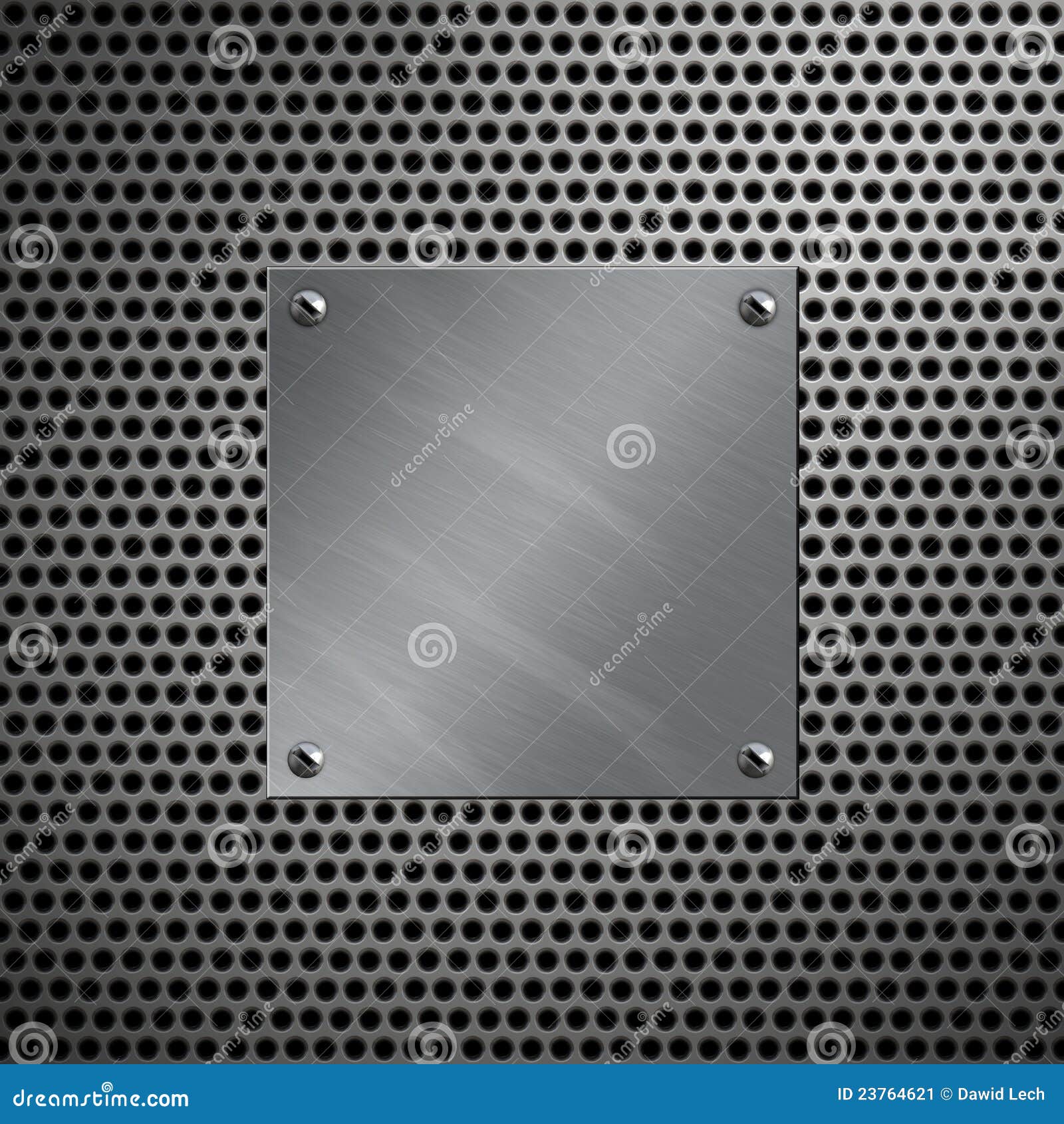 Aluminum Frame and Perforated Metal Stock Image - Image of aluminum ...