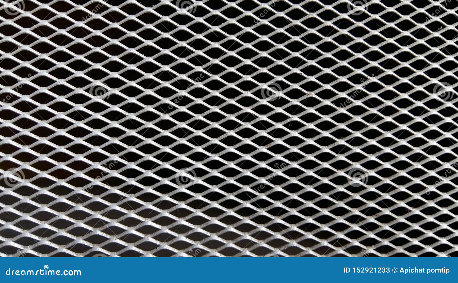 Aluminum Grille, Diamond Pattern Stock Image - Image of pattern, wall ...