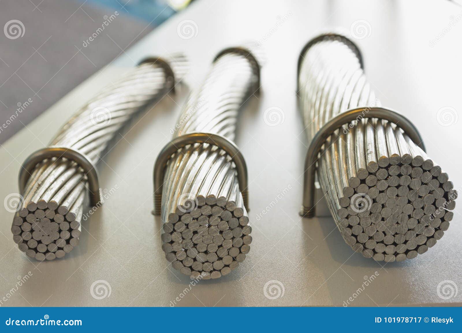 Aluminum High Voltage Cable Samples Stock Image - Image of construction ...