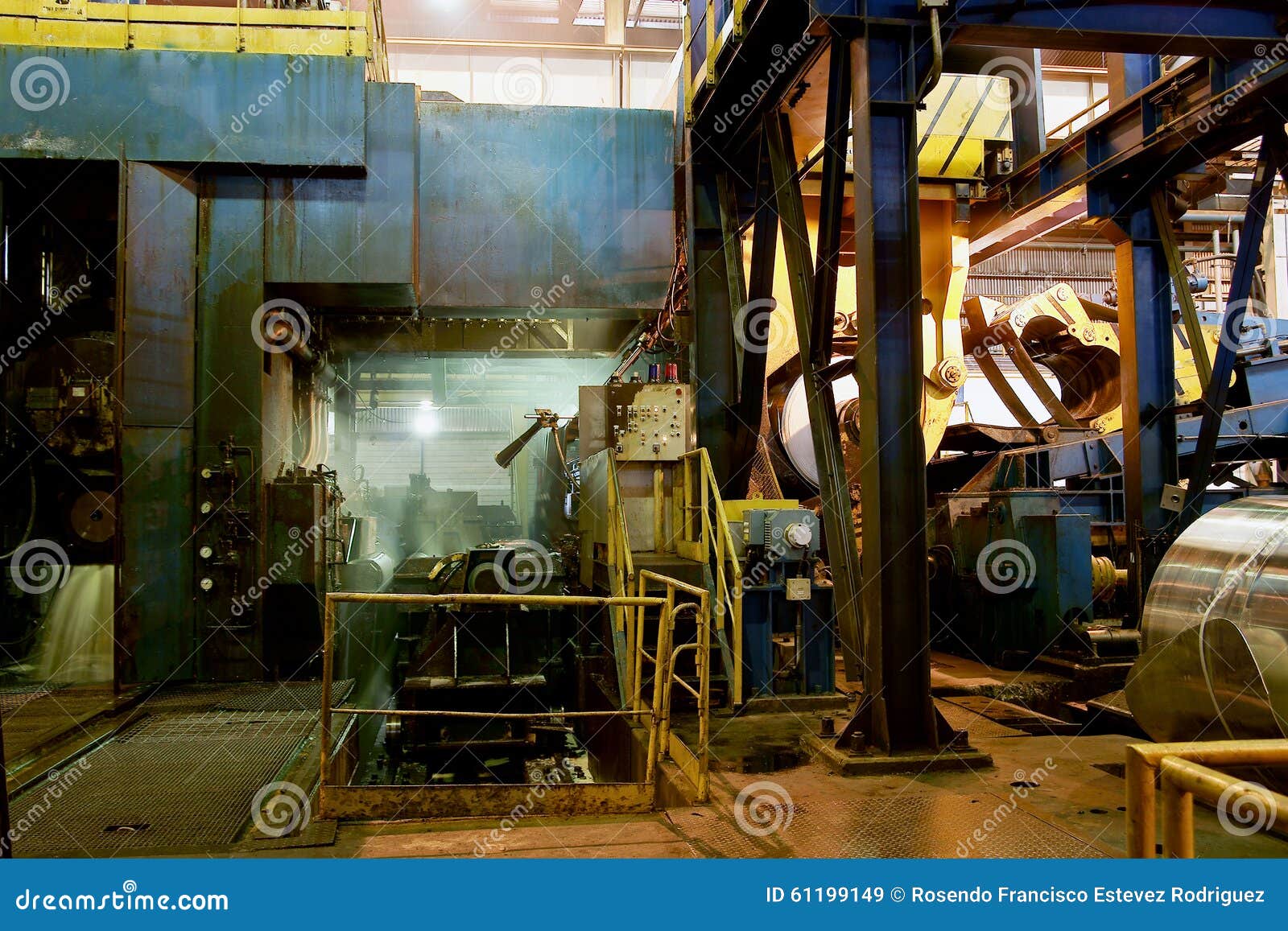 Aluminum hot mill stock image. Image of manufacturing - 61199149