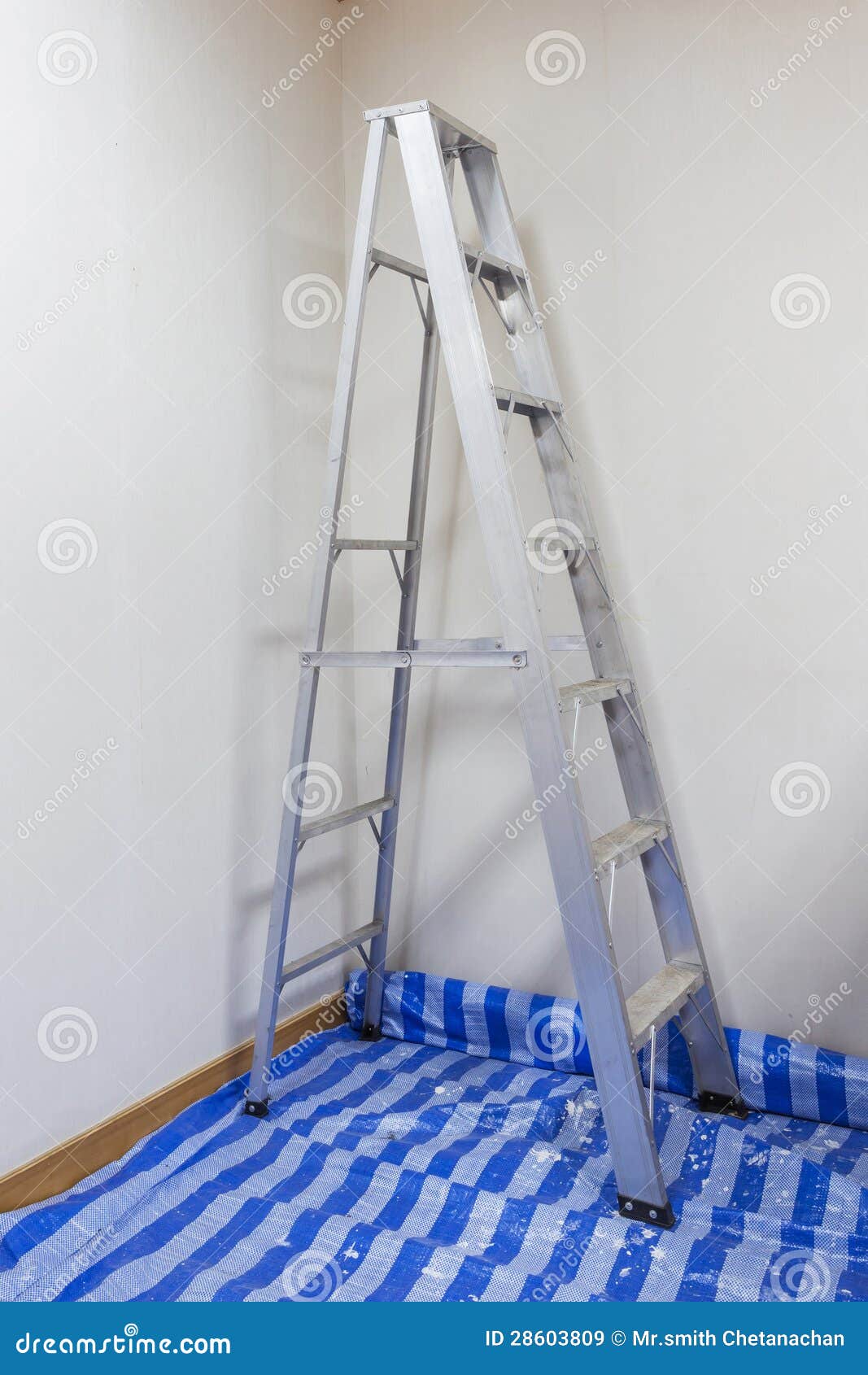 Aluminum Ladder stock image. Image of plastic, equipment - 28603809