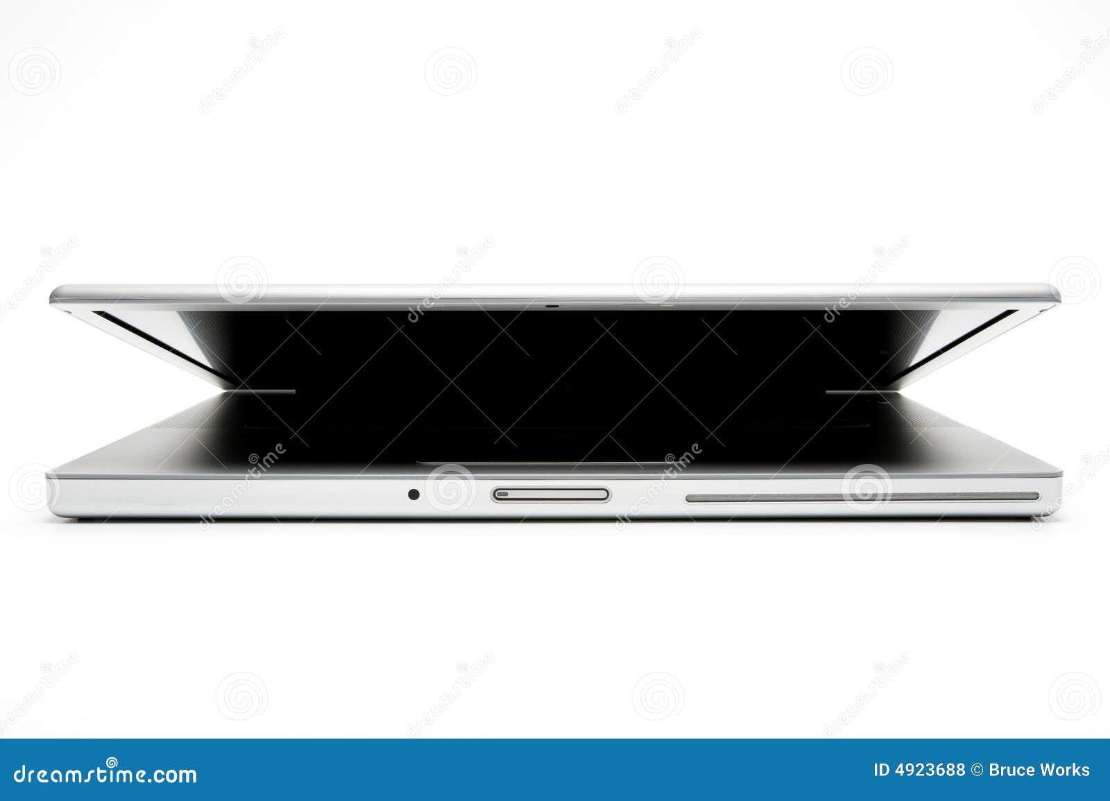 Aluminum Laptop stock photo. Image of keyboard, compute - 4923688