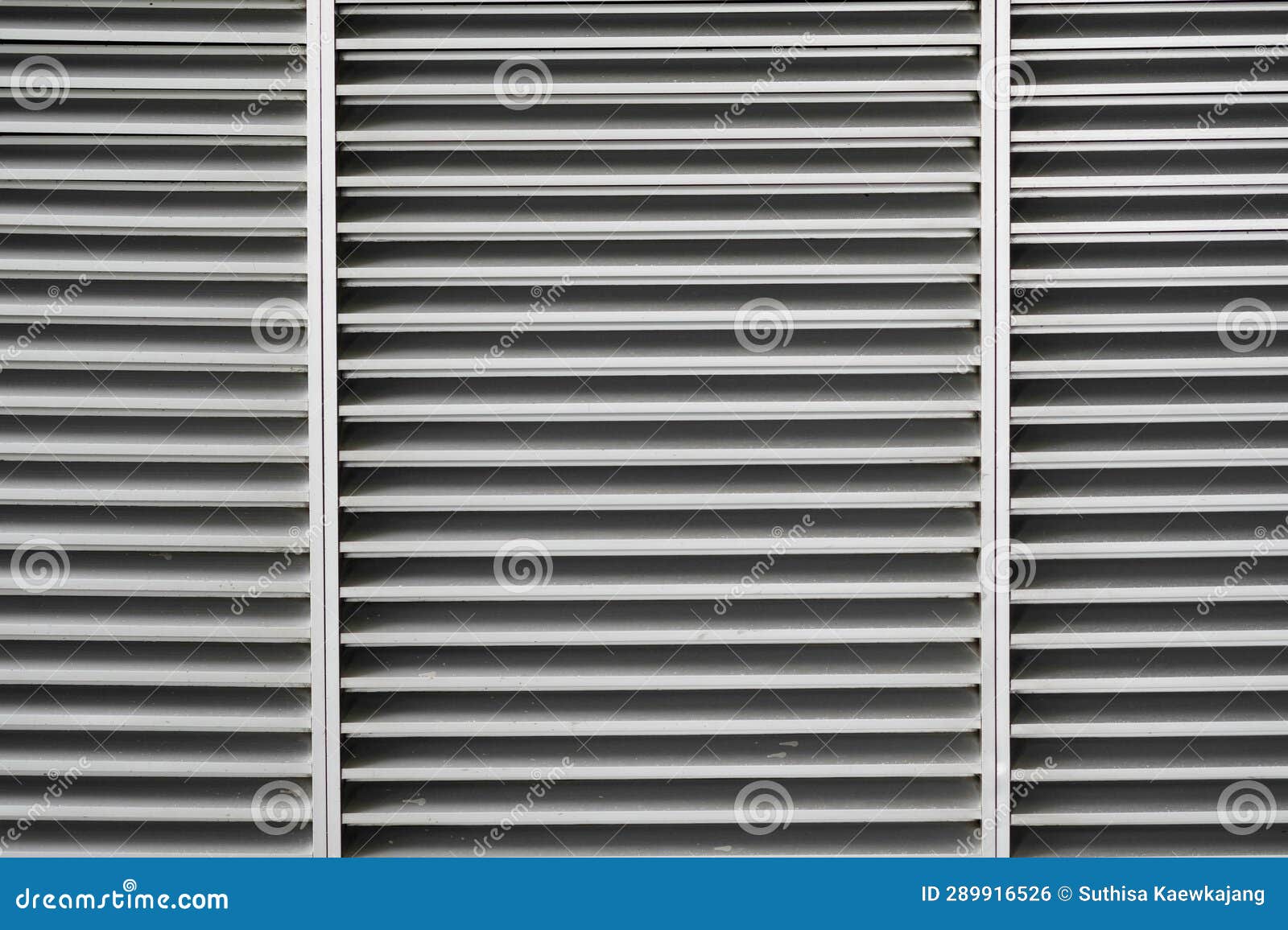 Aluminum Louver Or Glass Shutter Closed On Window. Vintage Color Style ...