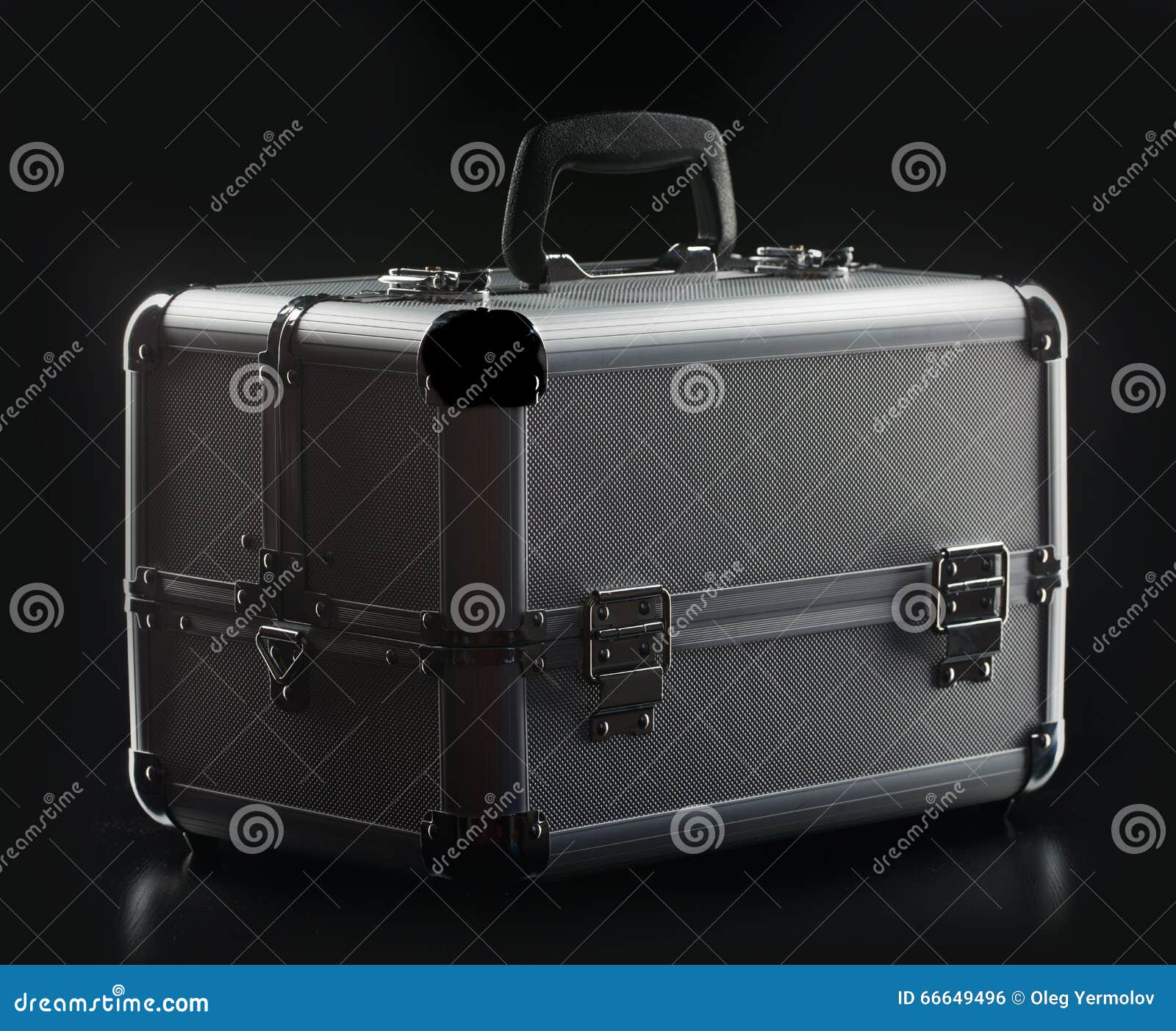 Aluminum metal case box stock photo. Image of luggage - 66649496