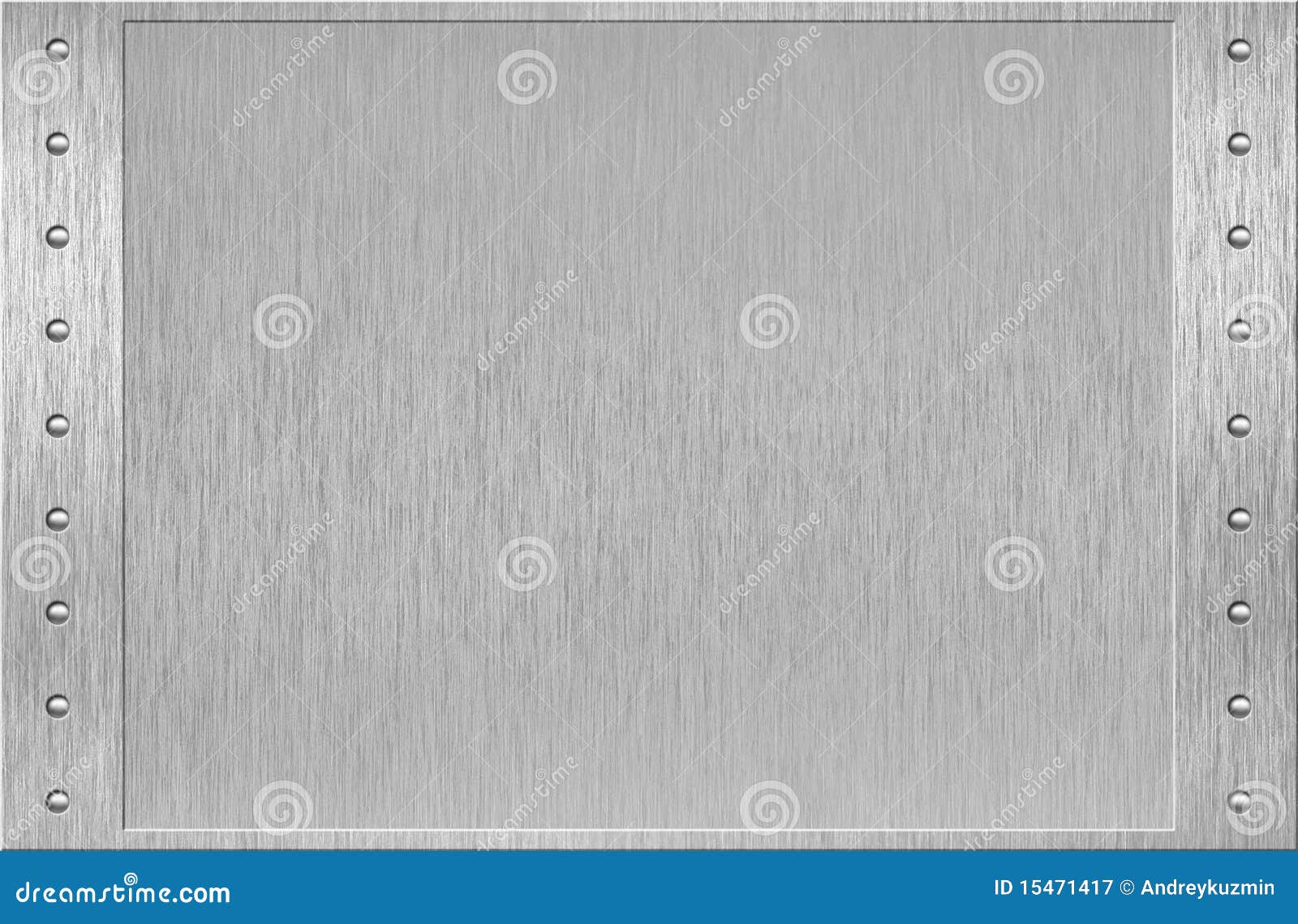 Aluminum or Metal Frame with Rivets Stock Image - Image of silvery ...