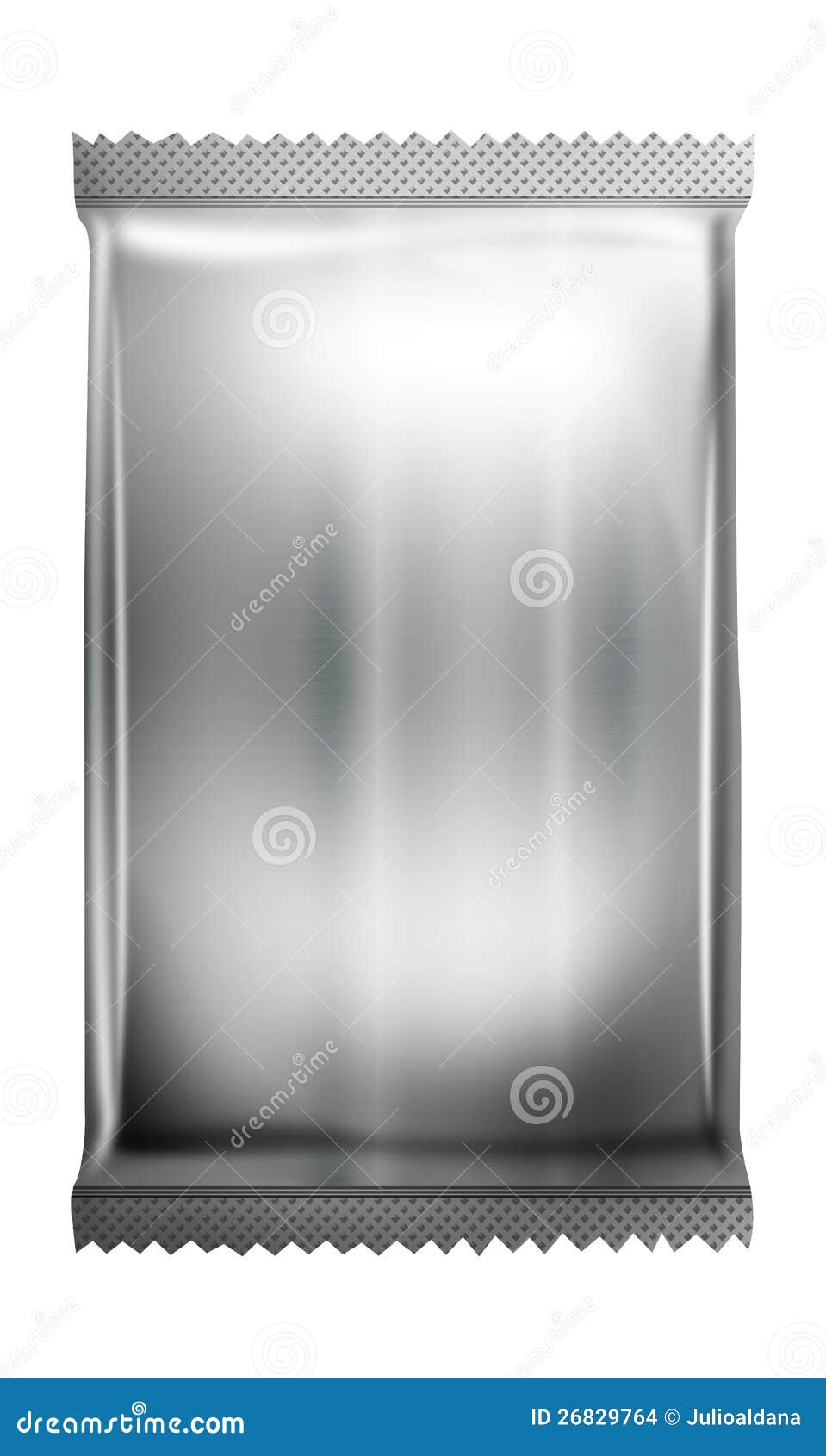Aluminum - Metalic Bag Package Isolated on White Stock Photo - Image of ...