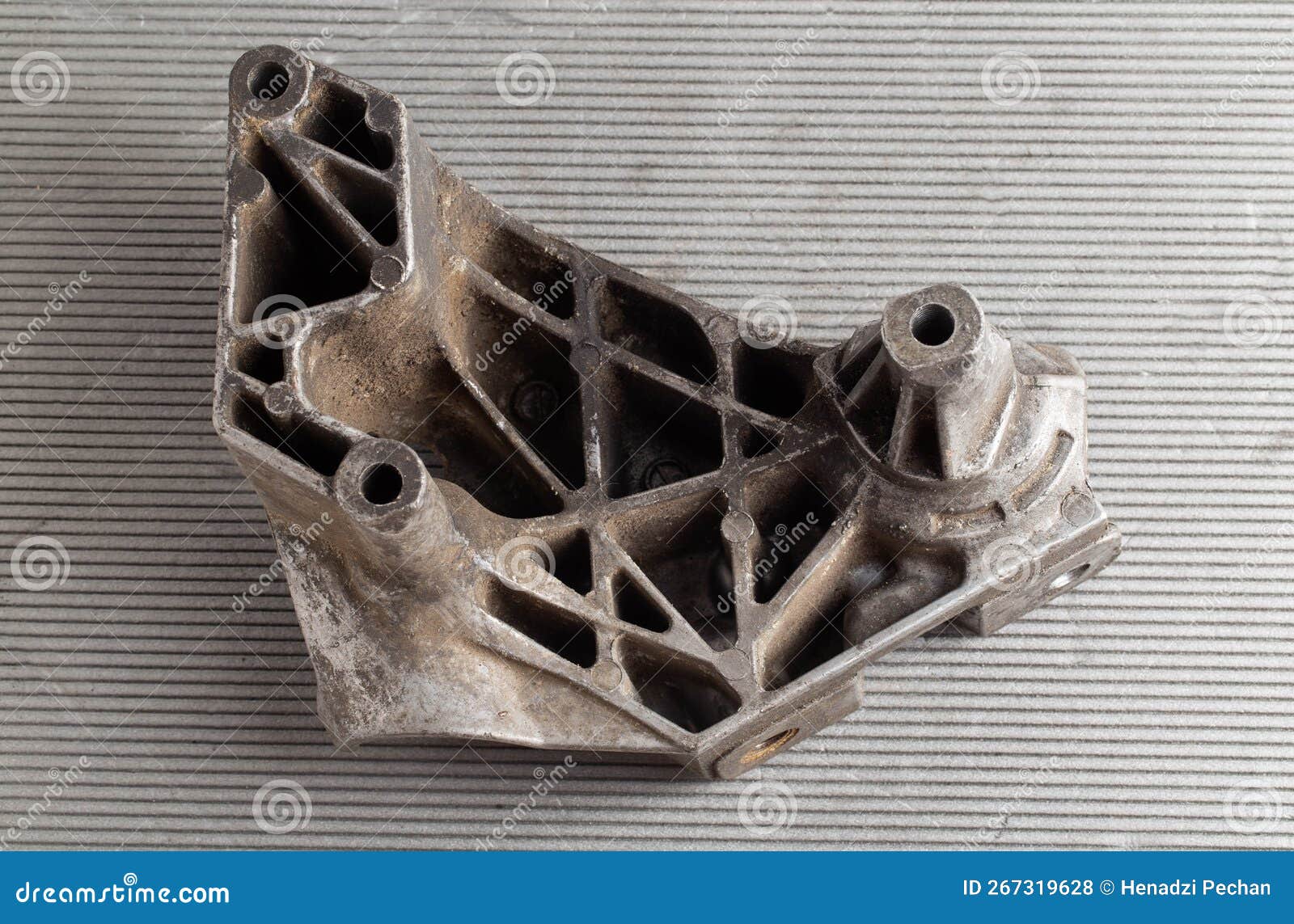 Aluminum Pad and Car Engine Mount, Close-up Stock Photo - Image of ...