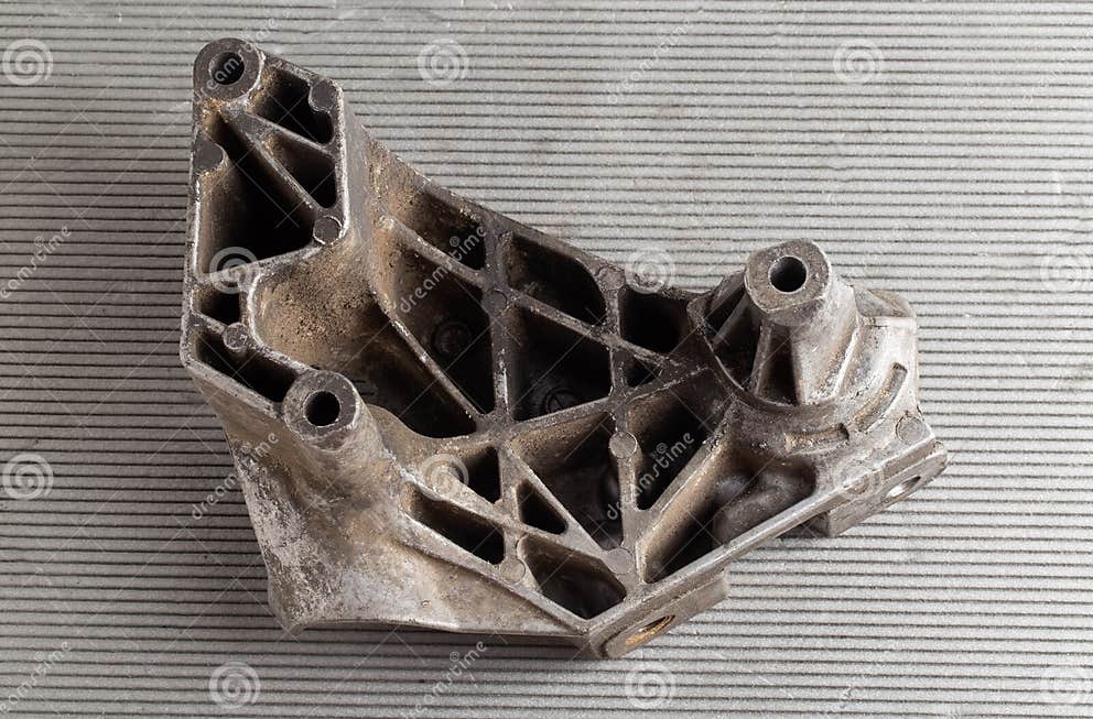 Aluminum Pad and Car Engine Mount, Close-up Stock Photo - Image of ...