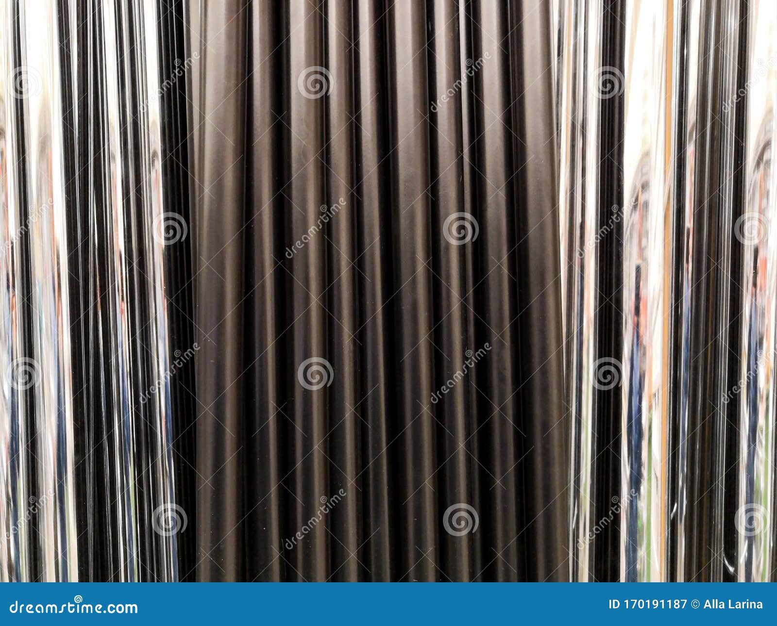 Aluminum Pipes. Texture of Metal Pipes of the Same Diameter Stock Image ...