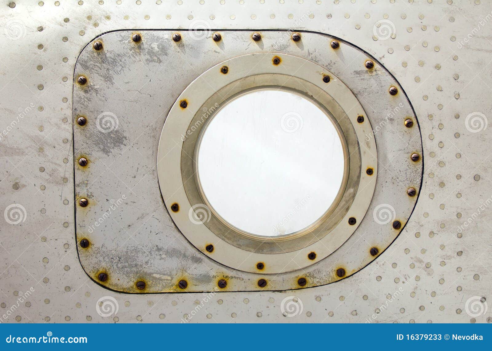 Aluminum plate with rivet stock image. Image of industrial - 16379233