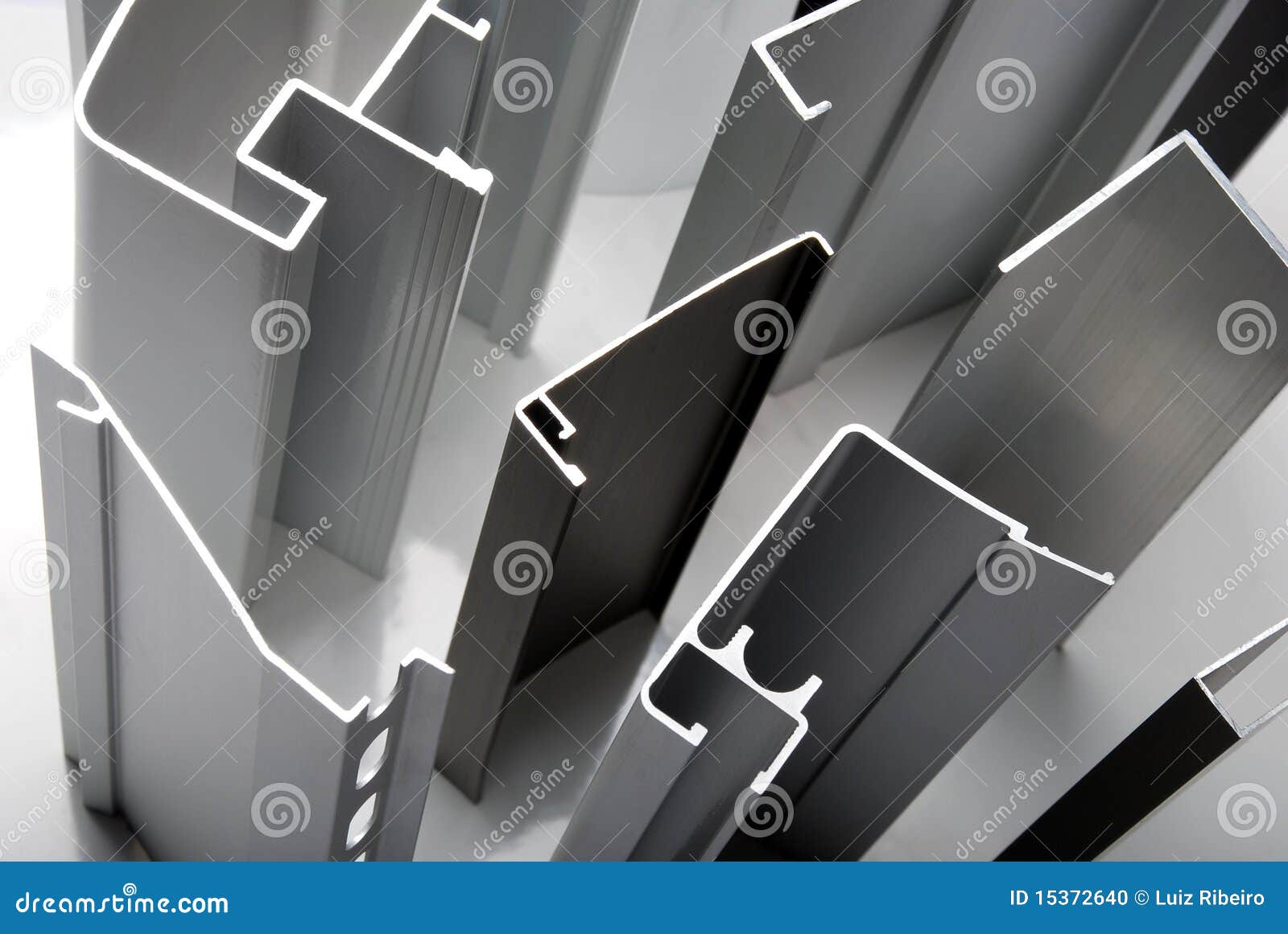 Aluminum profile stock photo. Image of aluminium, abstract - 15372640