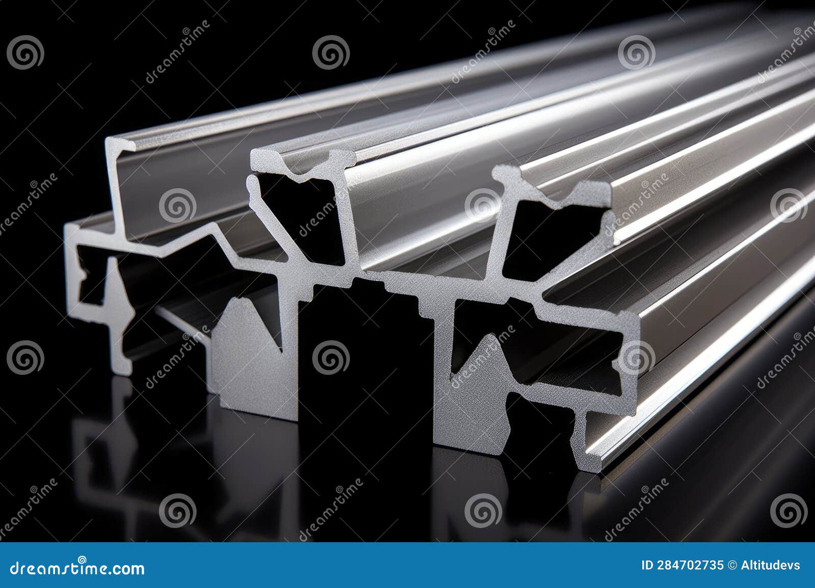 Aluminum Profiles for Construction and Industry Stock Illustration ...