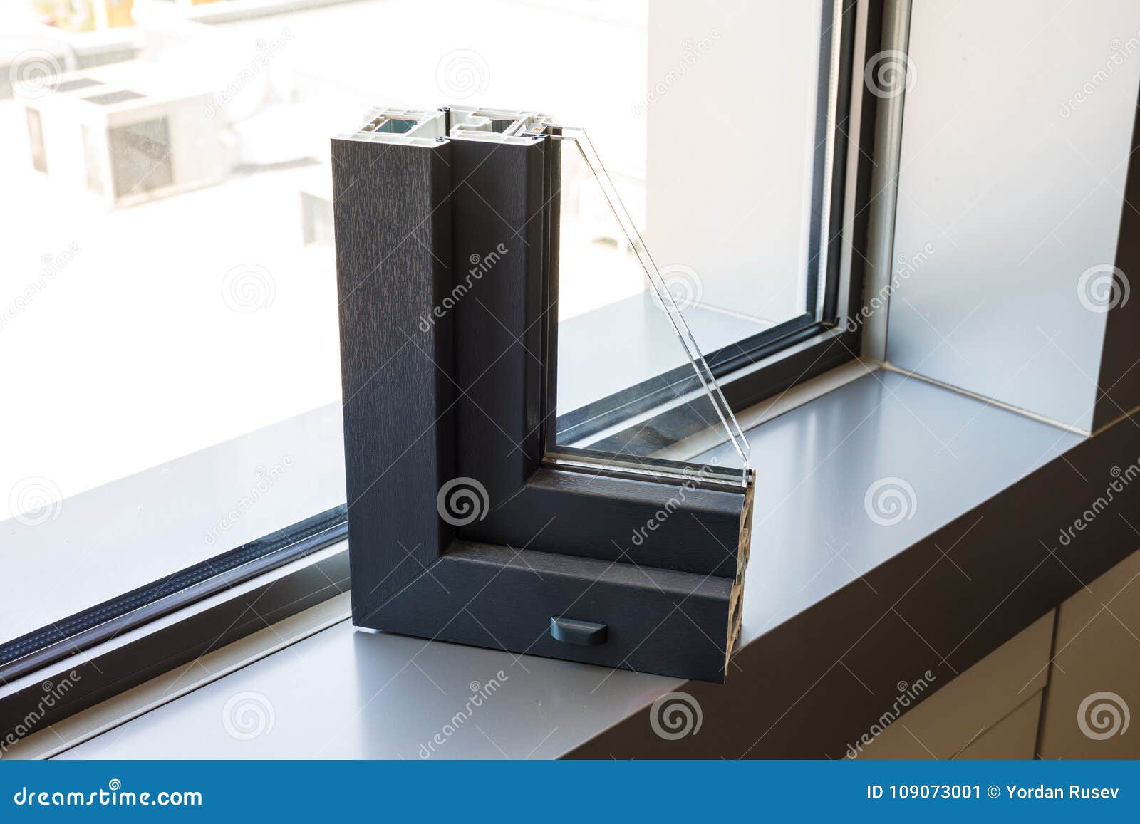 Aluminum or PVC Window Profile Stock Image - Image of iron, aluminum ...