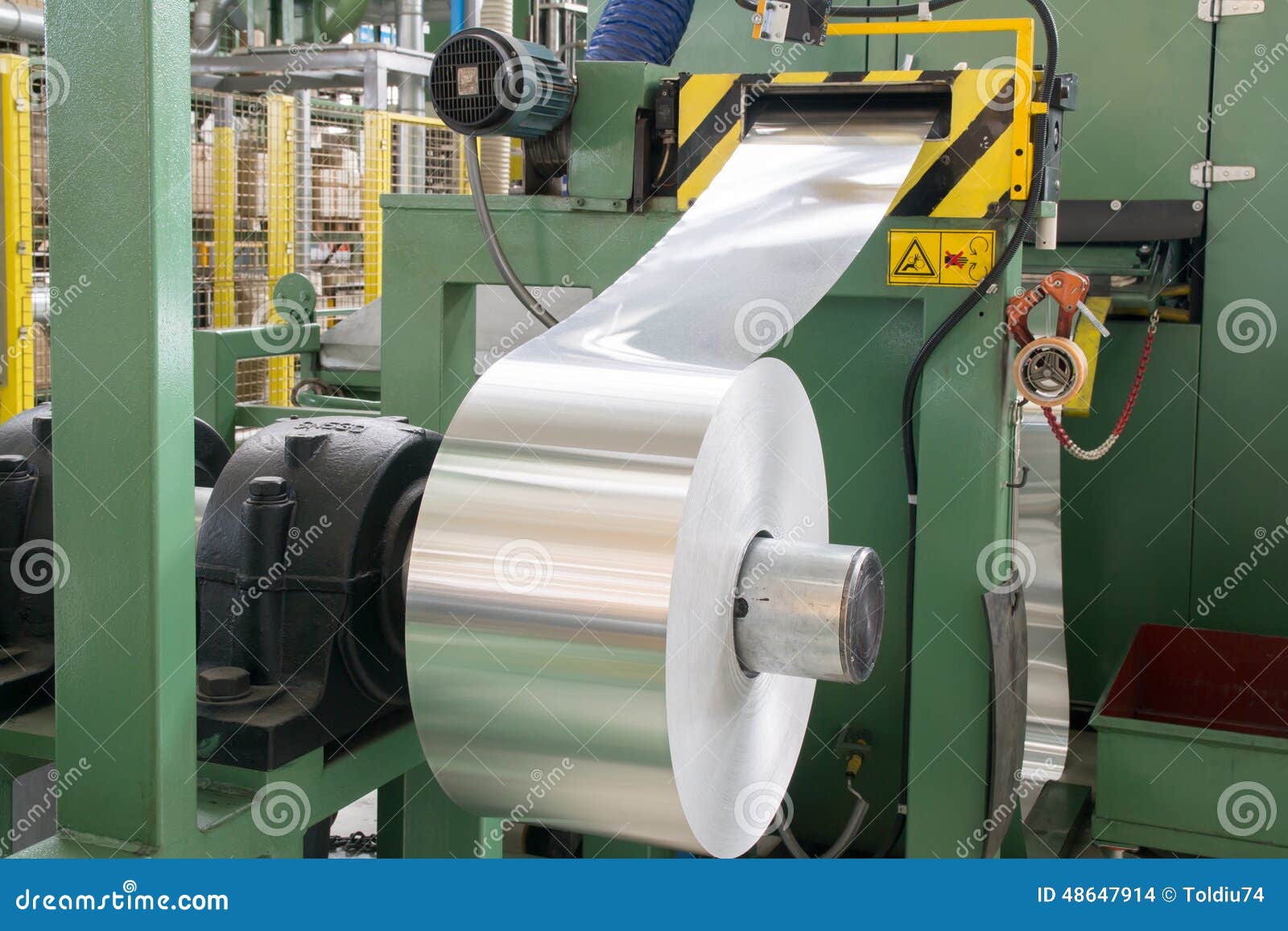 Aluminum roll stock photo. Image of industry, material - 48647914