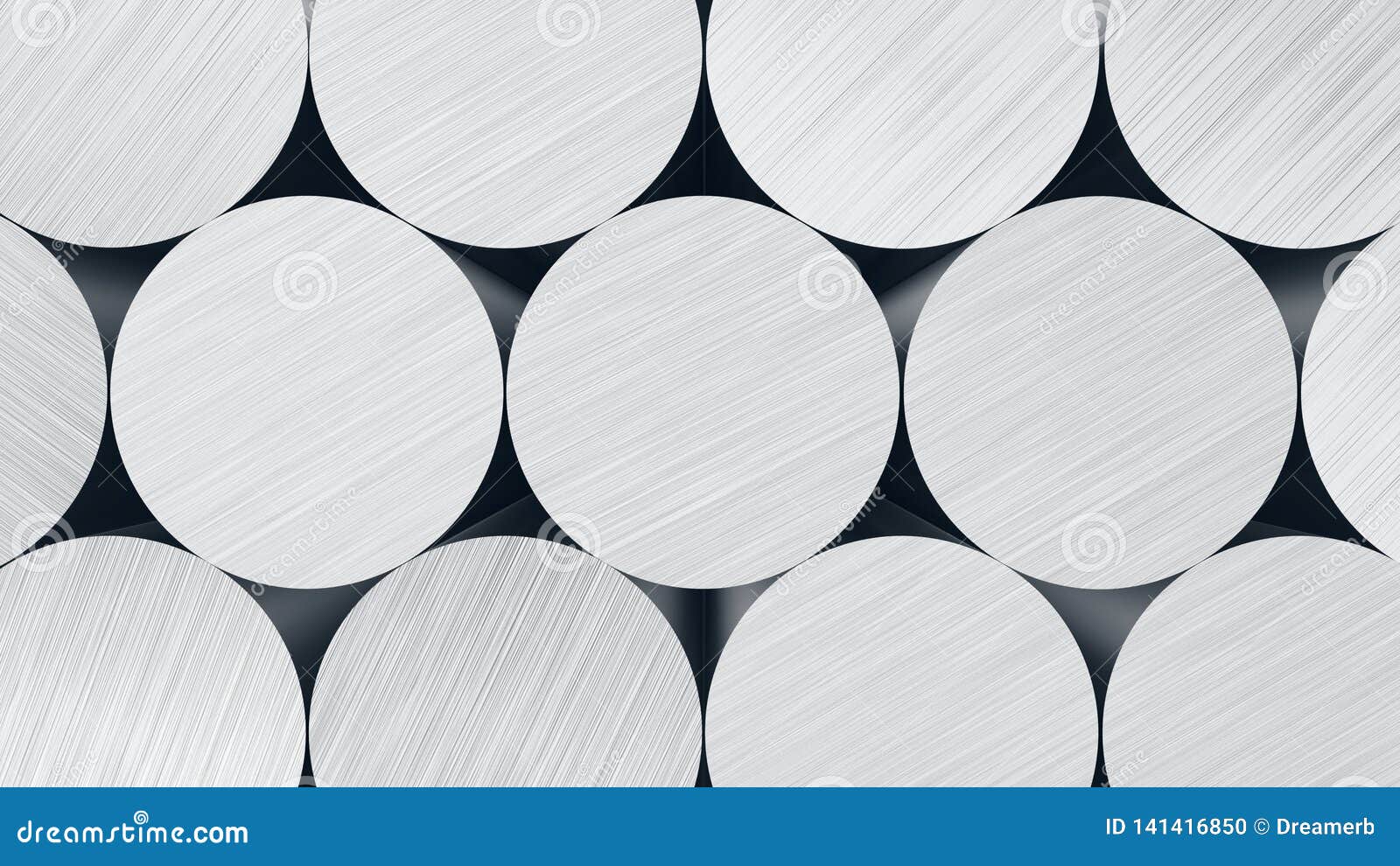 Aluminum round bars stock illustration. Illustration of empty - 141416850