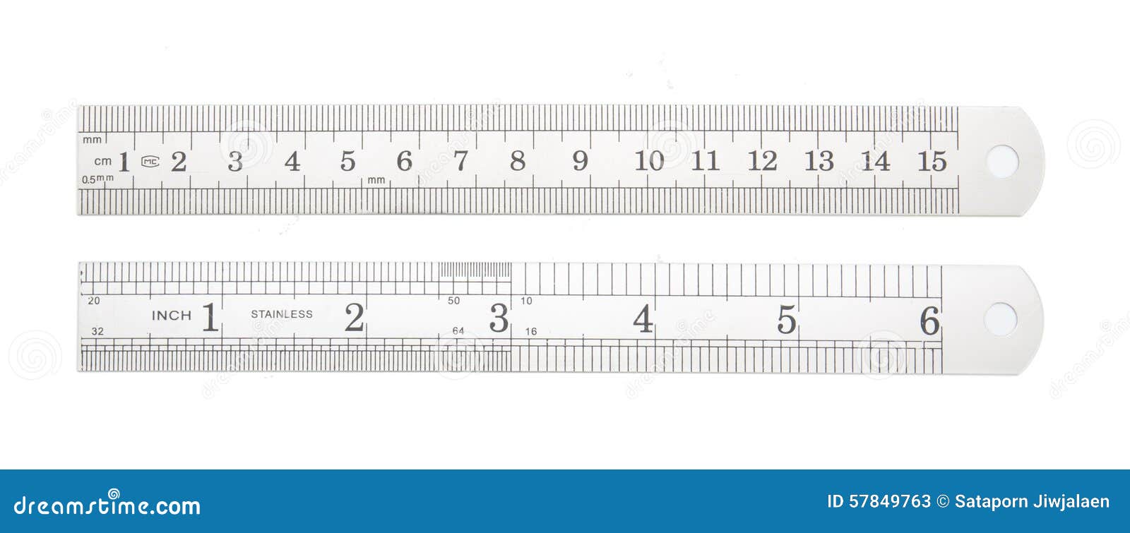 Aluminum Ruler isolated stock image. Image of office - 57849763