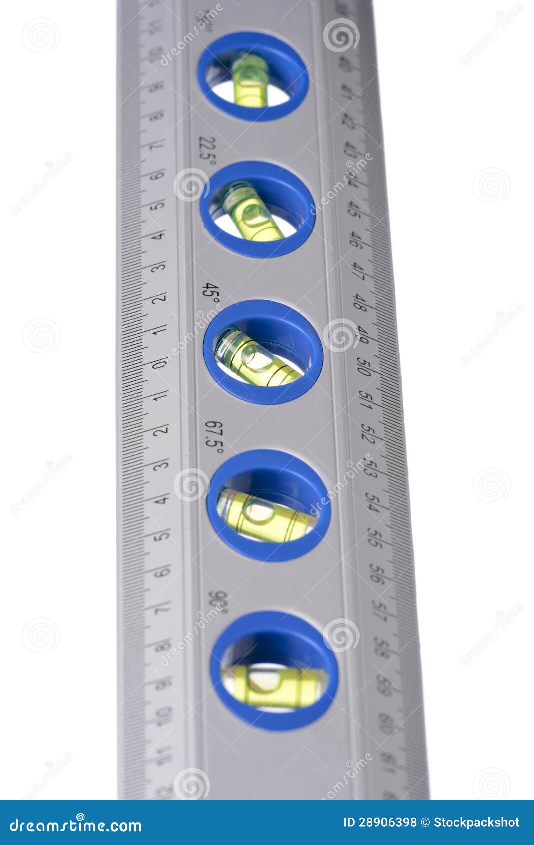Aluminum ruler with levels stock photo. Image of aluminum - 28906398