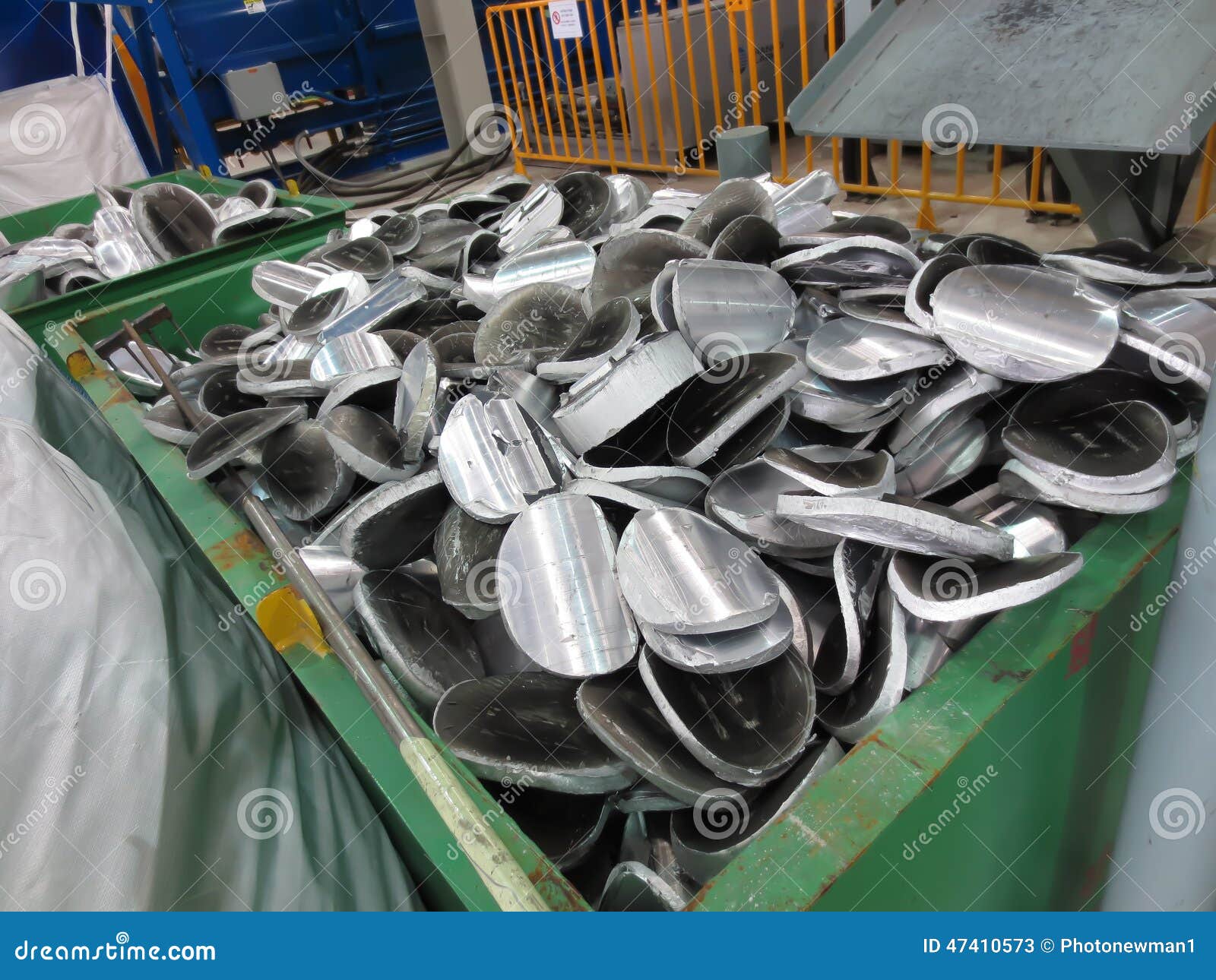 Aluminum scrap stock image. Image of procese, process - 47410573