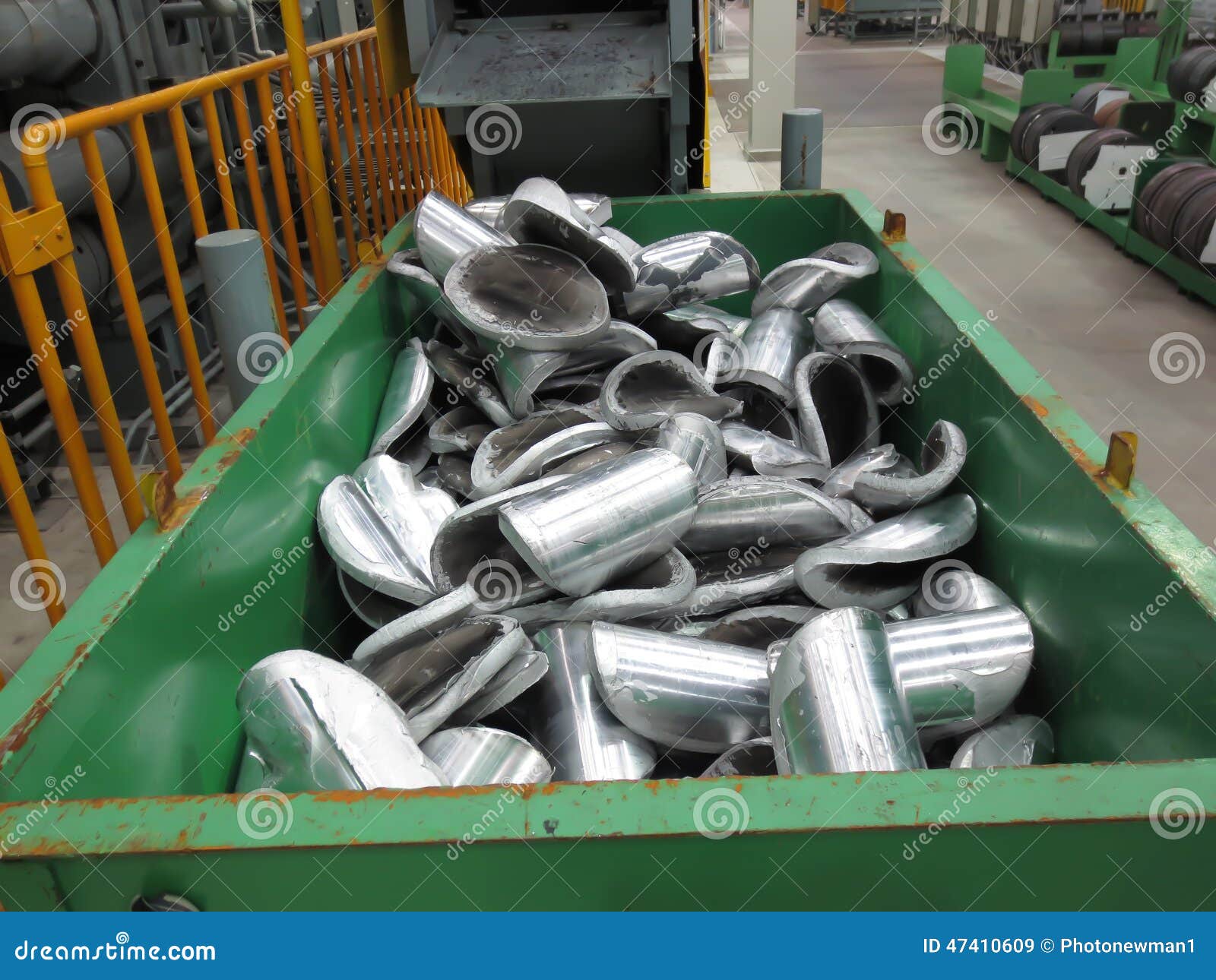 Aluminum scrap stock image. Image of metal, commerce - 47410609