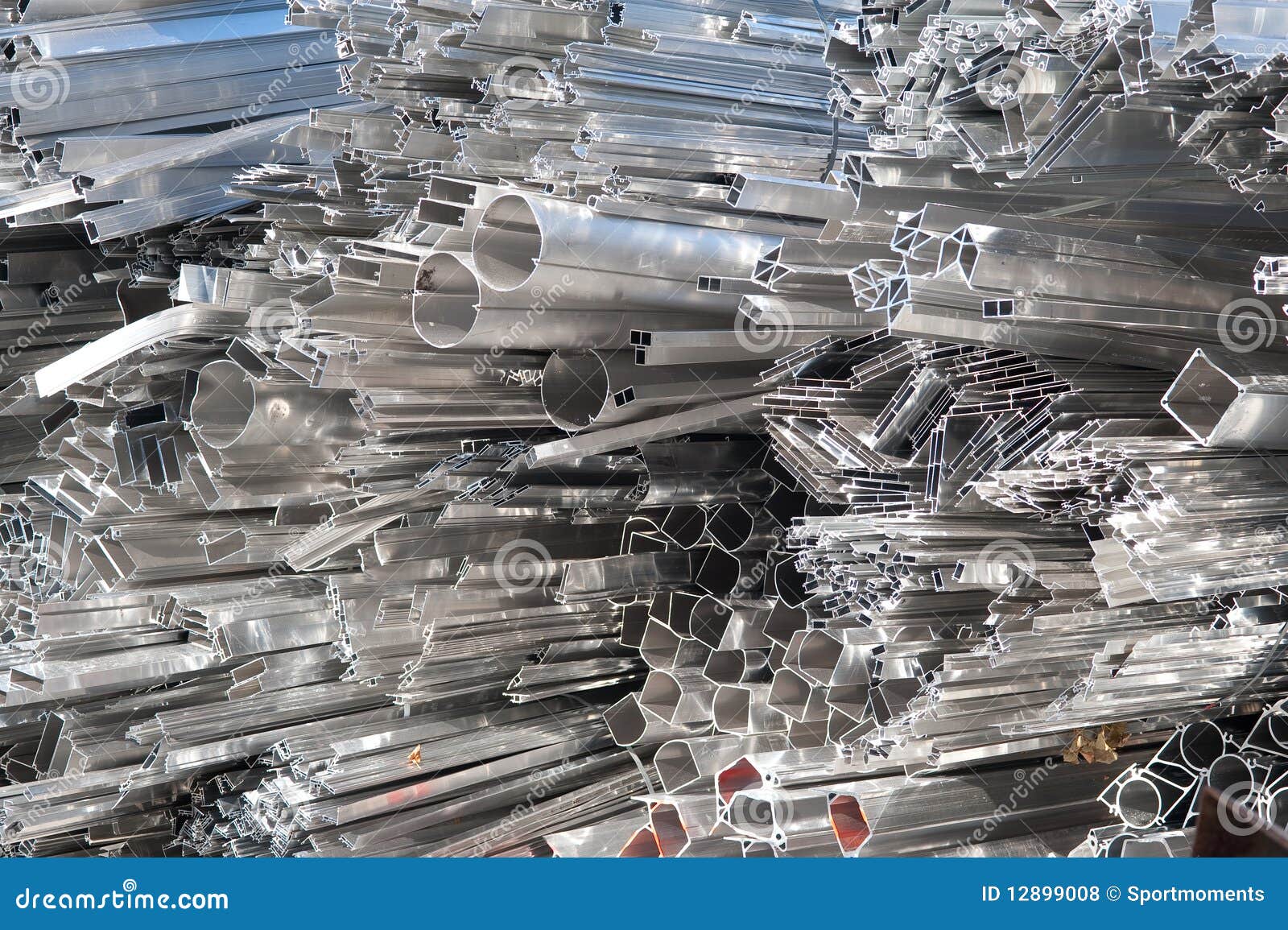 Aluminum Scrap for Recycling Stock Photo - Image of ecology, heaps ...