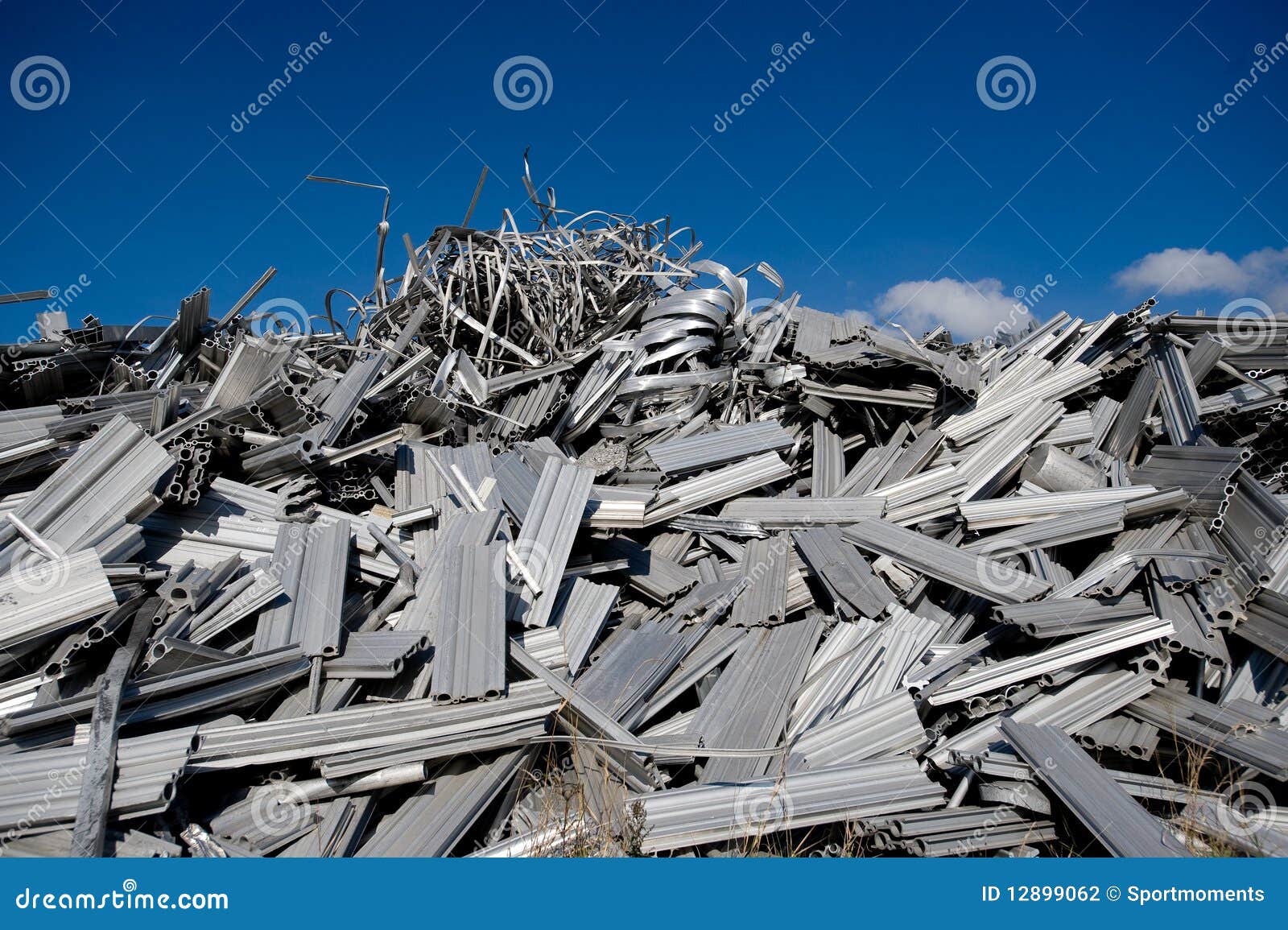 Aluminum Scrap for Recycling Stock Photo - Image of technology ...