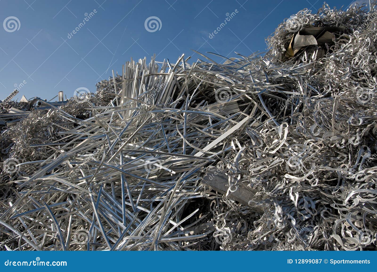 Aluminum Scrap for Recycling Stock Image - Image of organic, heaps ...