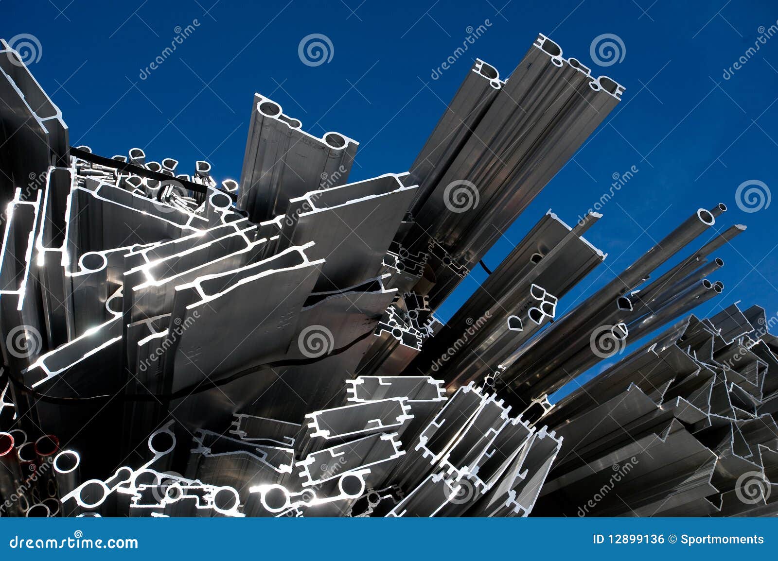 Aluminum Scrap for Recycling Stock Photo - Image of scrap, heaps: 12899136