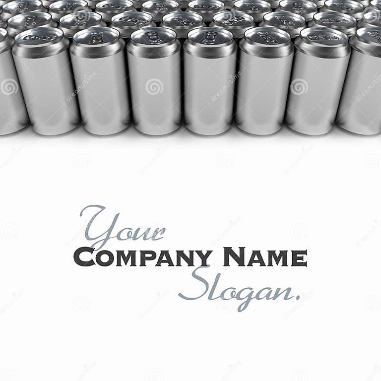 Aluminum soda cans slogan stock image. Image of space - 51578643