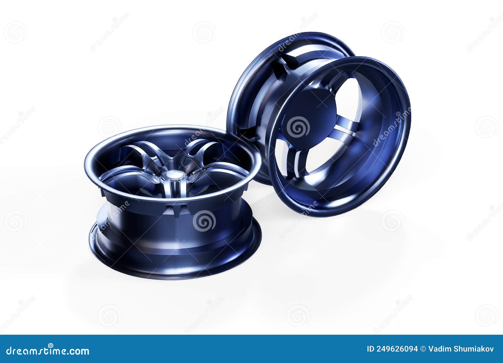 Aluminum Wheel Image 3D Render High Quality Rendering. White Pic Stock ...