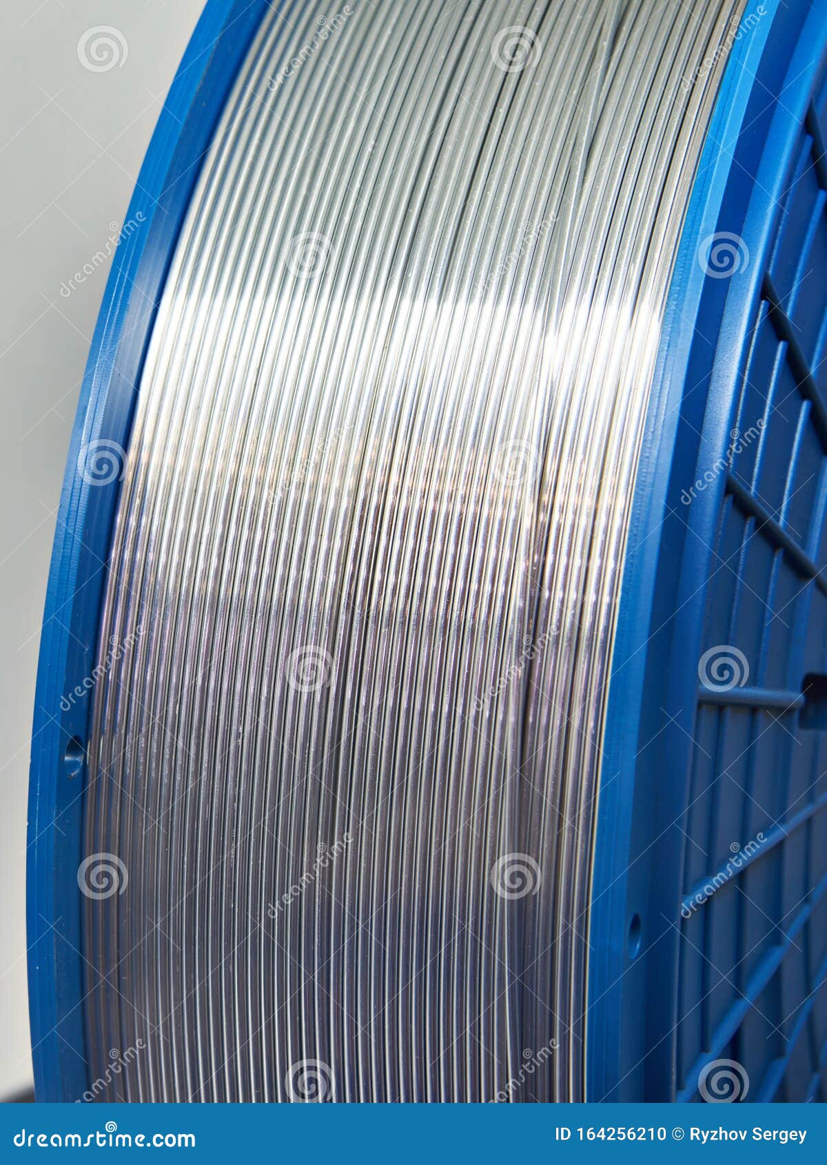 Aluminum wire in coil stock photo. Image of aluminum - 164256210